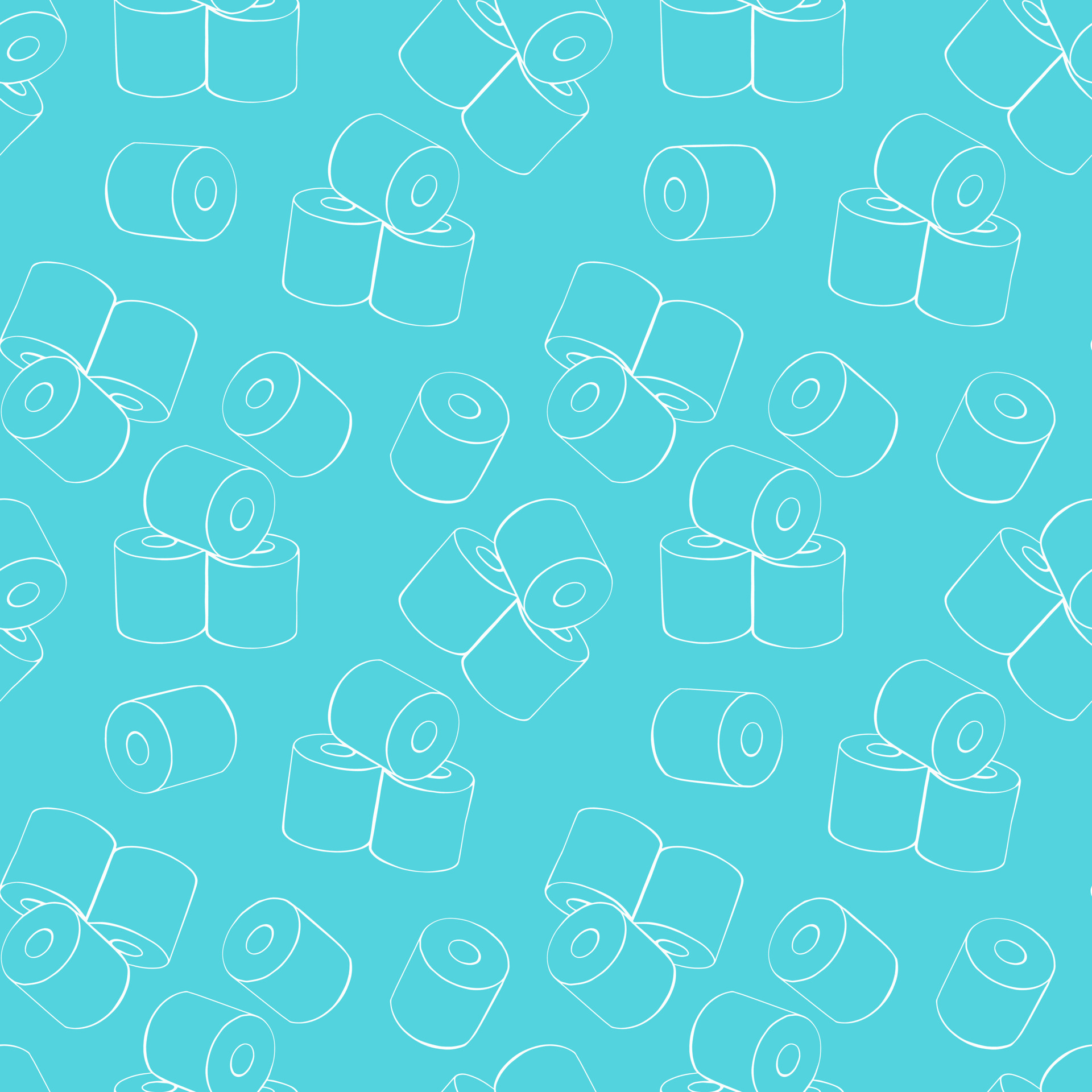 Toilet Paper Seamless Pattern Vector Flat Illustration 29796904 Vector
