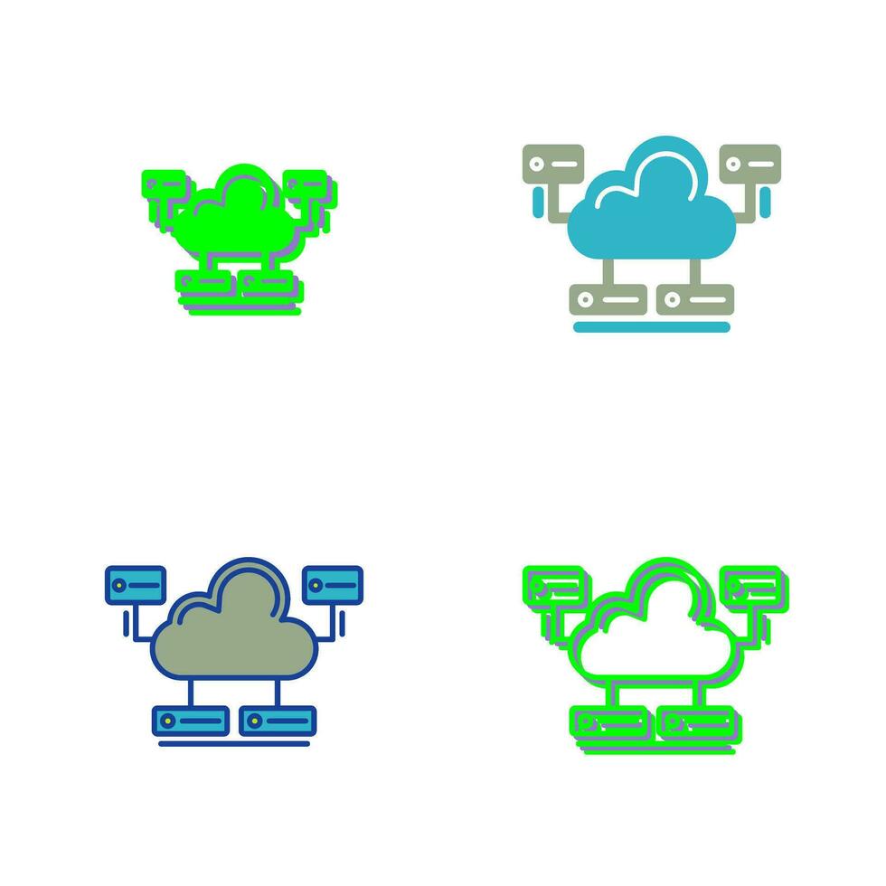 Cloud Database Vector Icon 29797579 Vector Art At Vecteezy