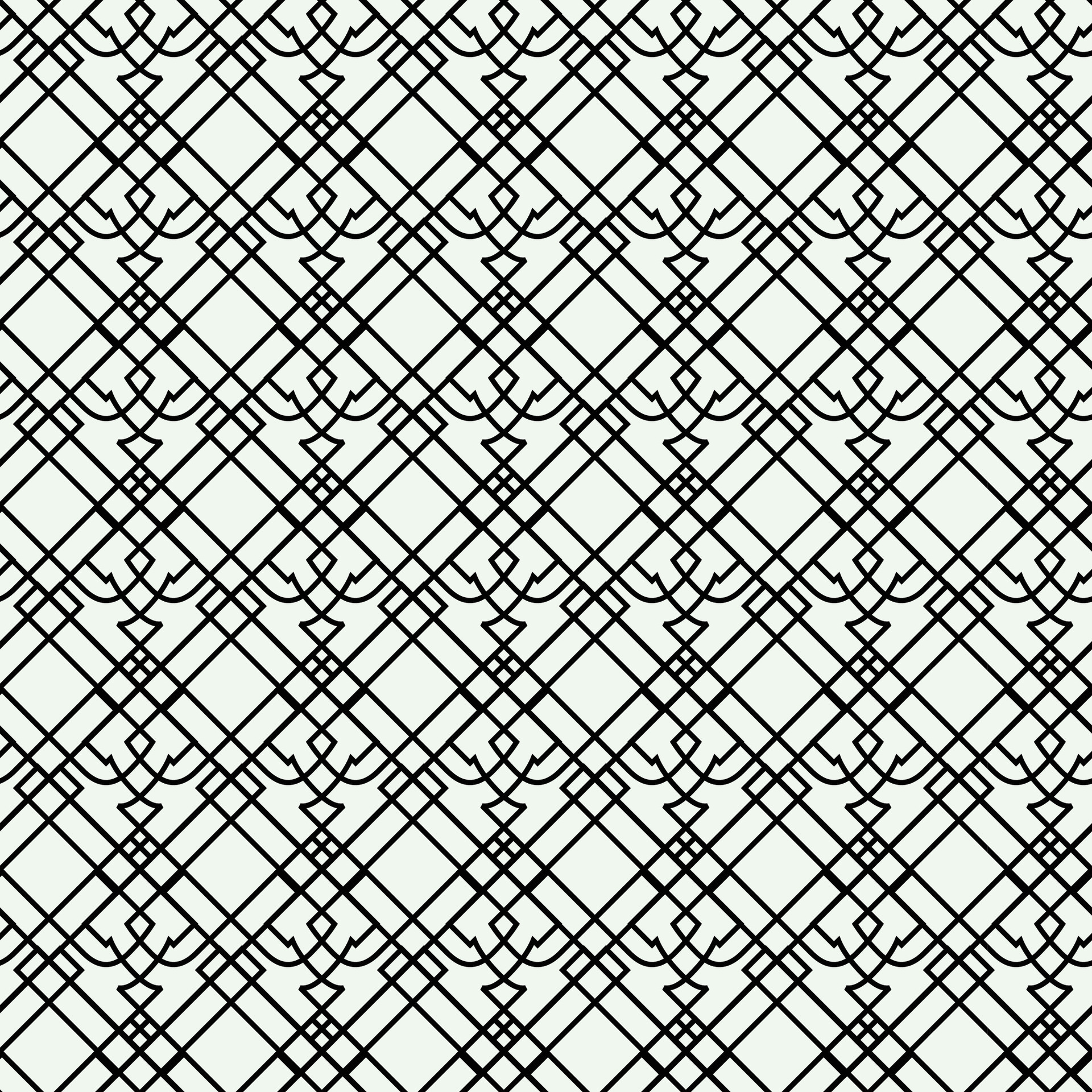 Vector Art Seamless Monochrome Design Lines Textile Patterneps