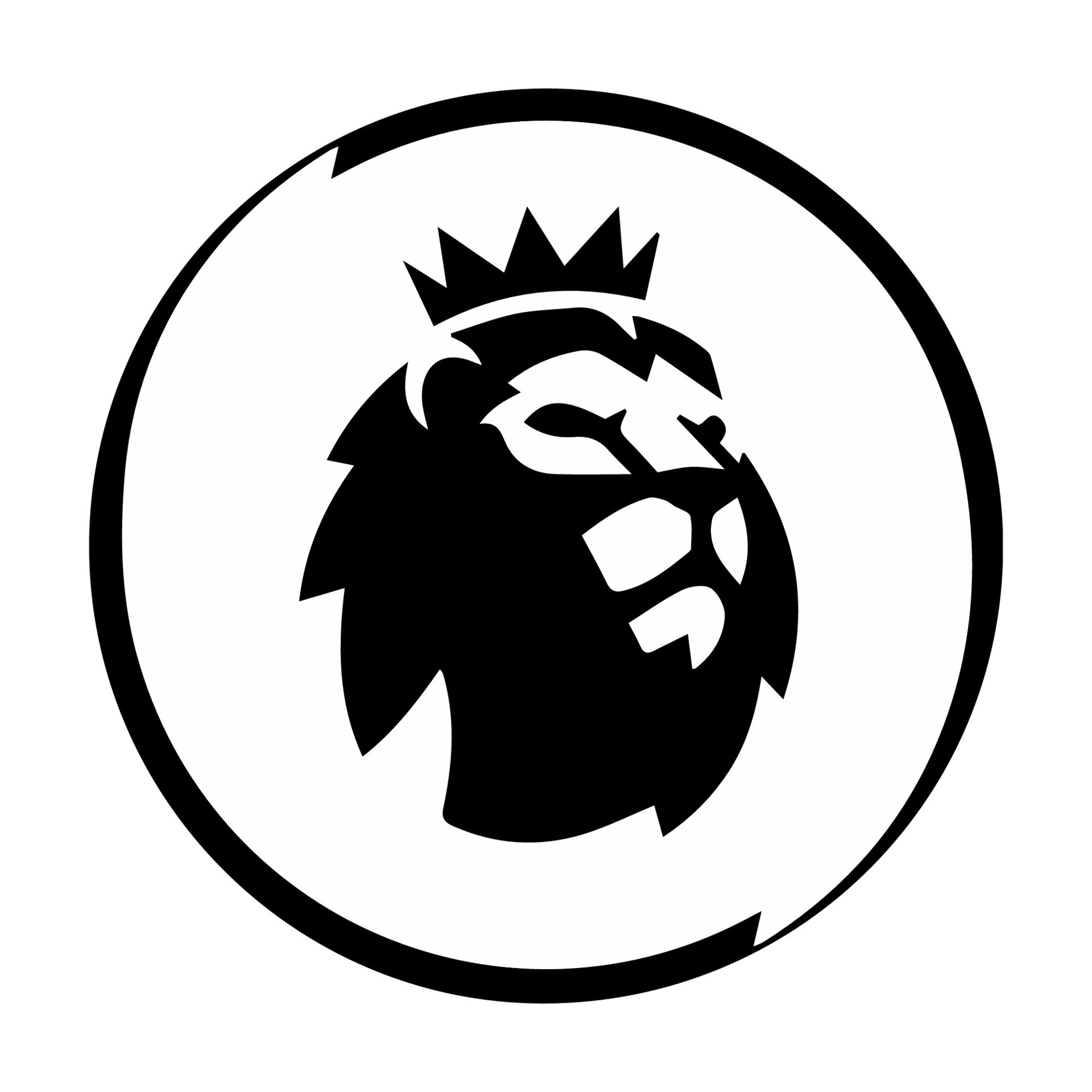 Premier League black Logo Symbol. Design England football Vector European Countries Football ...