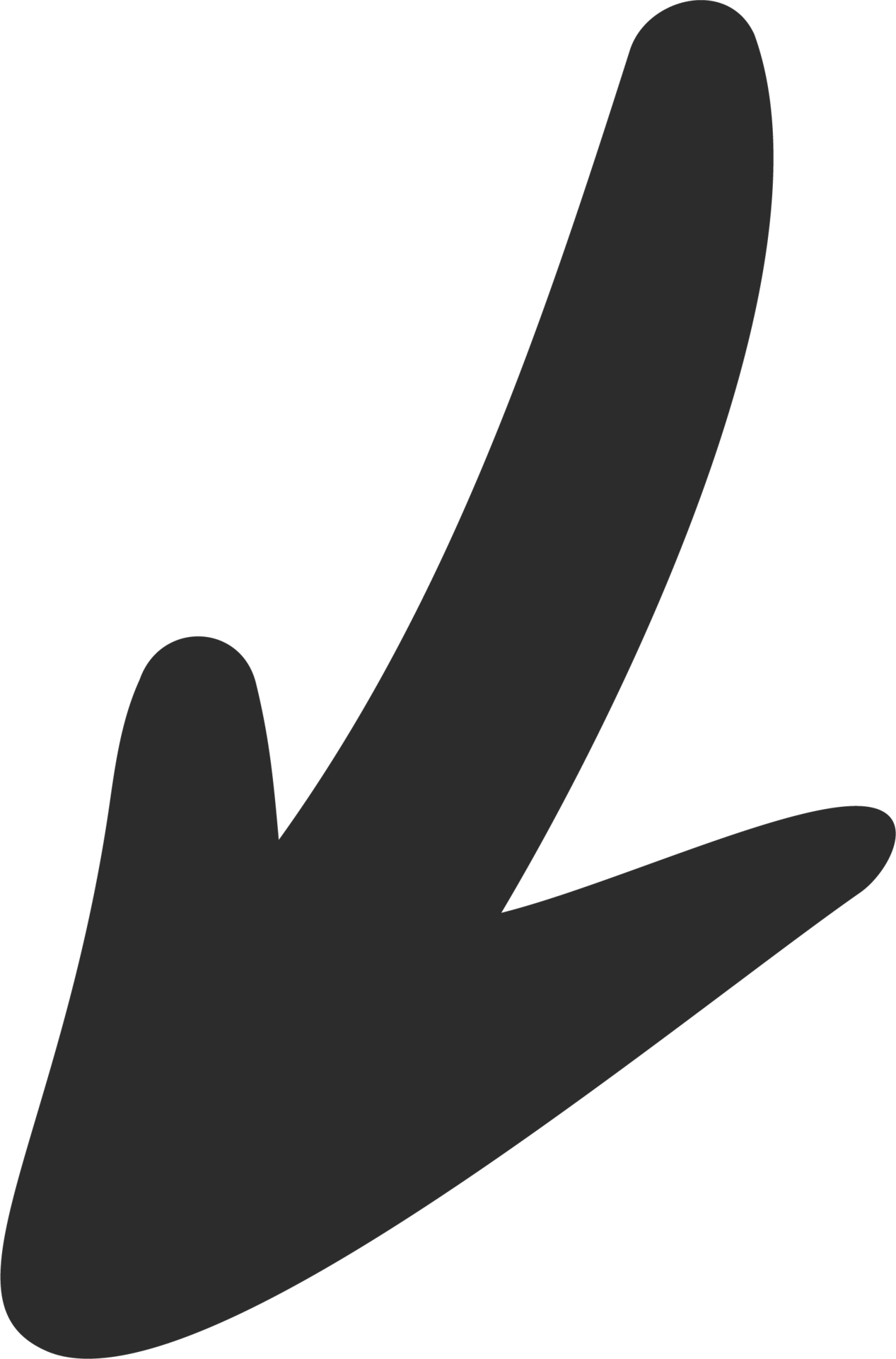 Doodle Arrow Hand Drown Lines And Curve Scribbles Sketch Of Abstract Pointer In Different