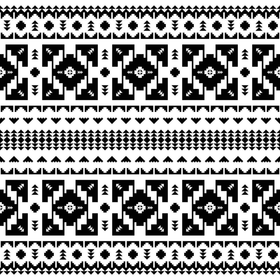 Retro seamless ethnic pattern. Native American tribal with folk ...