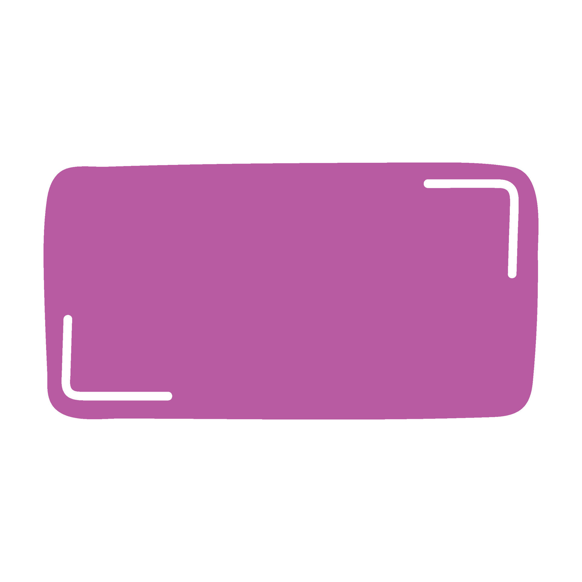 Rectangle Pink Frame Line Square Shape Outline On Hand Draw Style Vector Illustration Isolated