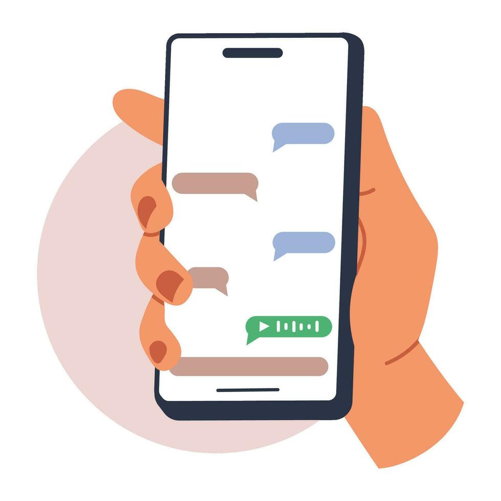 hands holding phone. Scrolling smartphone, app mail, application photo. cellphone camera. Flat ...