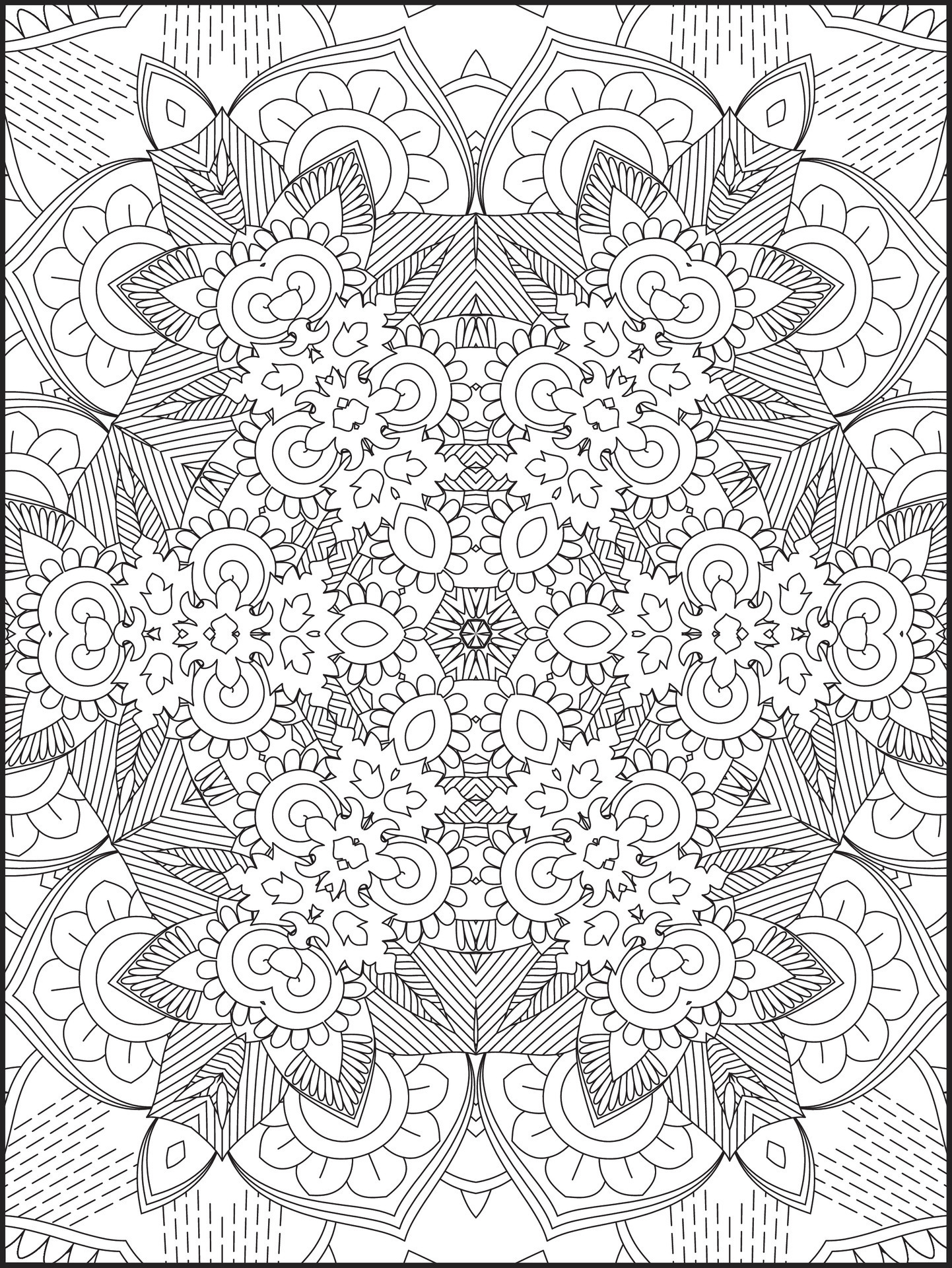 Intricate Pattern Coloring Pages