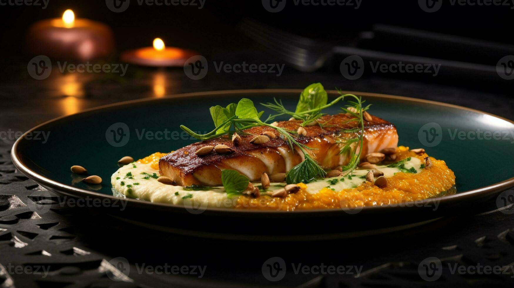 Photo of Aish El Saraya as a dish in a high-end restaurant. Generative AI 29866848 Stock Photo ...