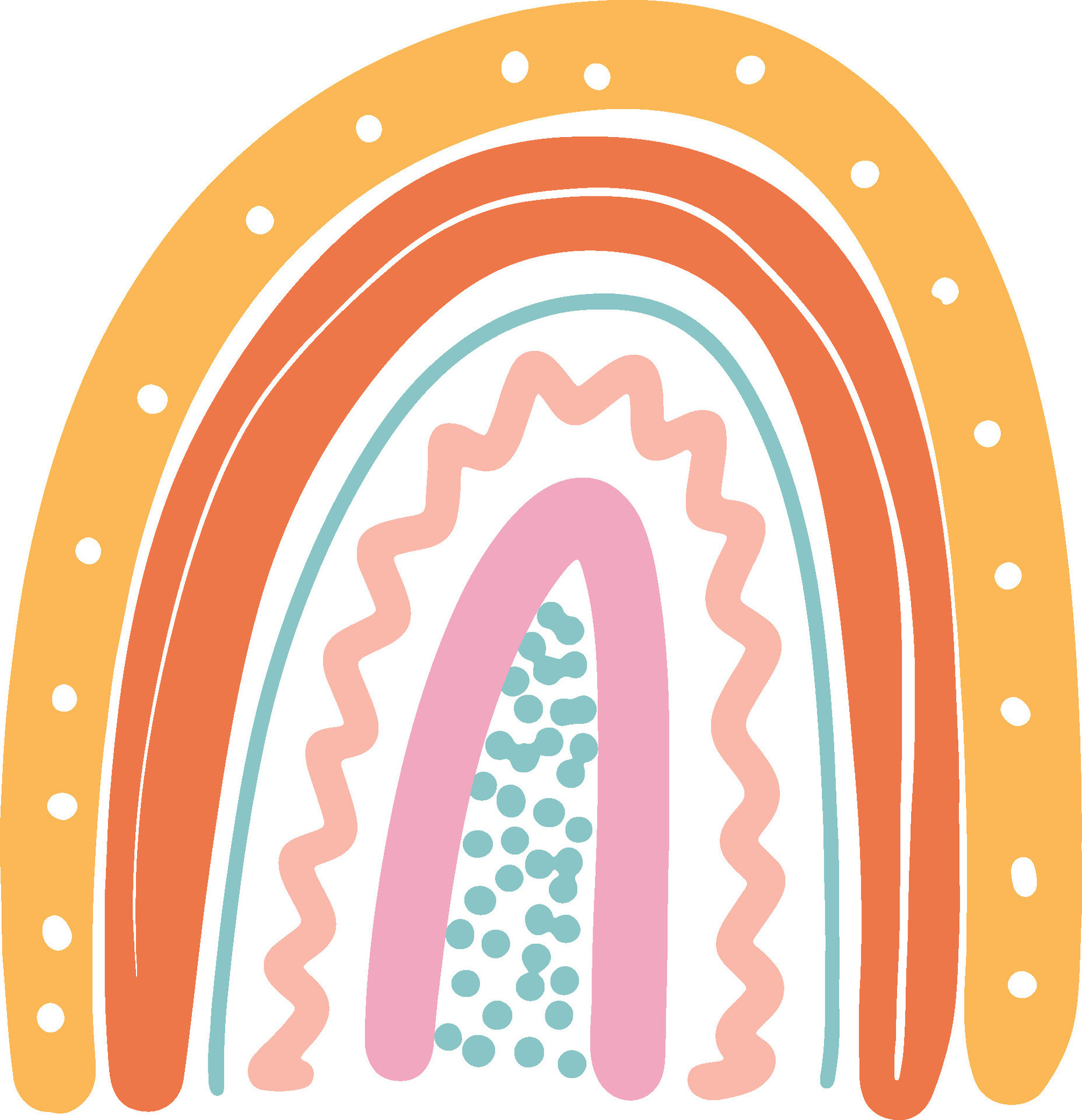 Boho Rainbow Element 29871357 Vector Art at Vecteezy