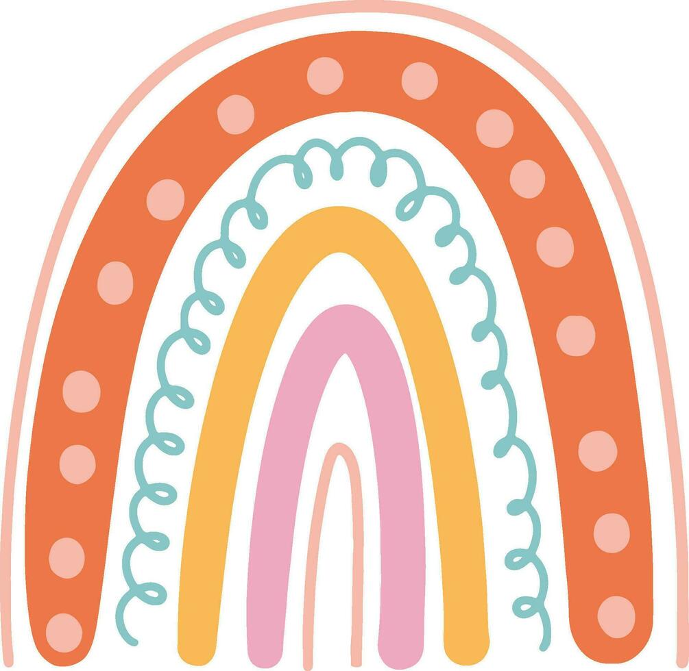 Boho Rainbow Element 29871363 Vector Art at Vecteezy
