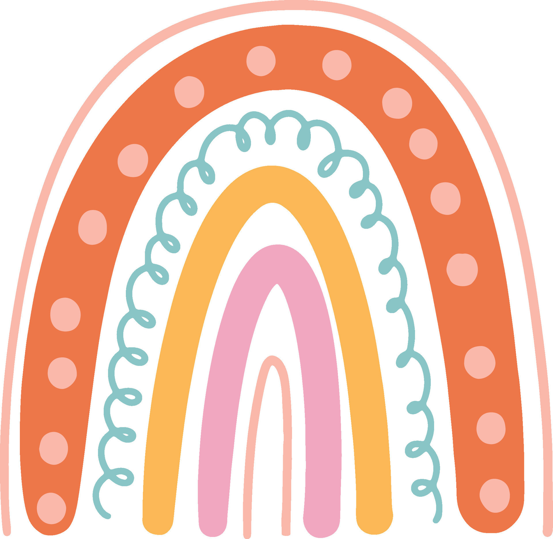 Boho Rainbow Element 29871363 Vector Art at Vecteezy