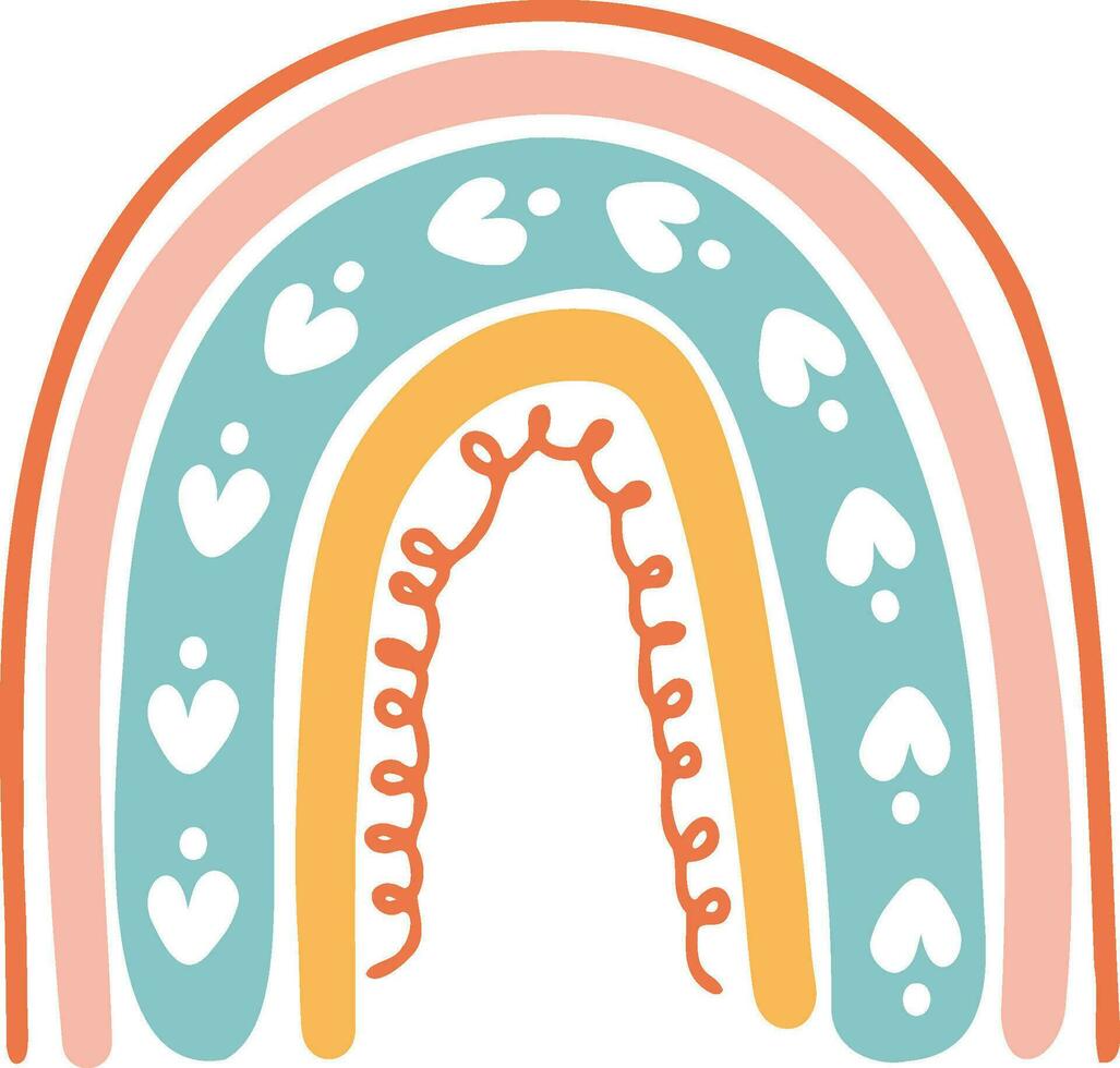 Boho Rainbow Element 29871366 Vector Art at Vecteezy