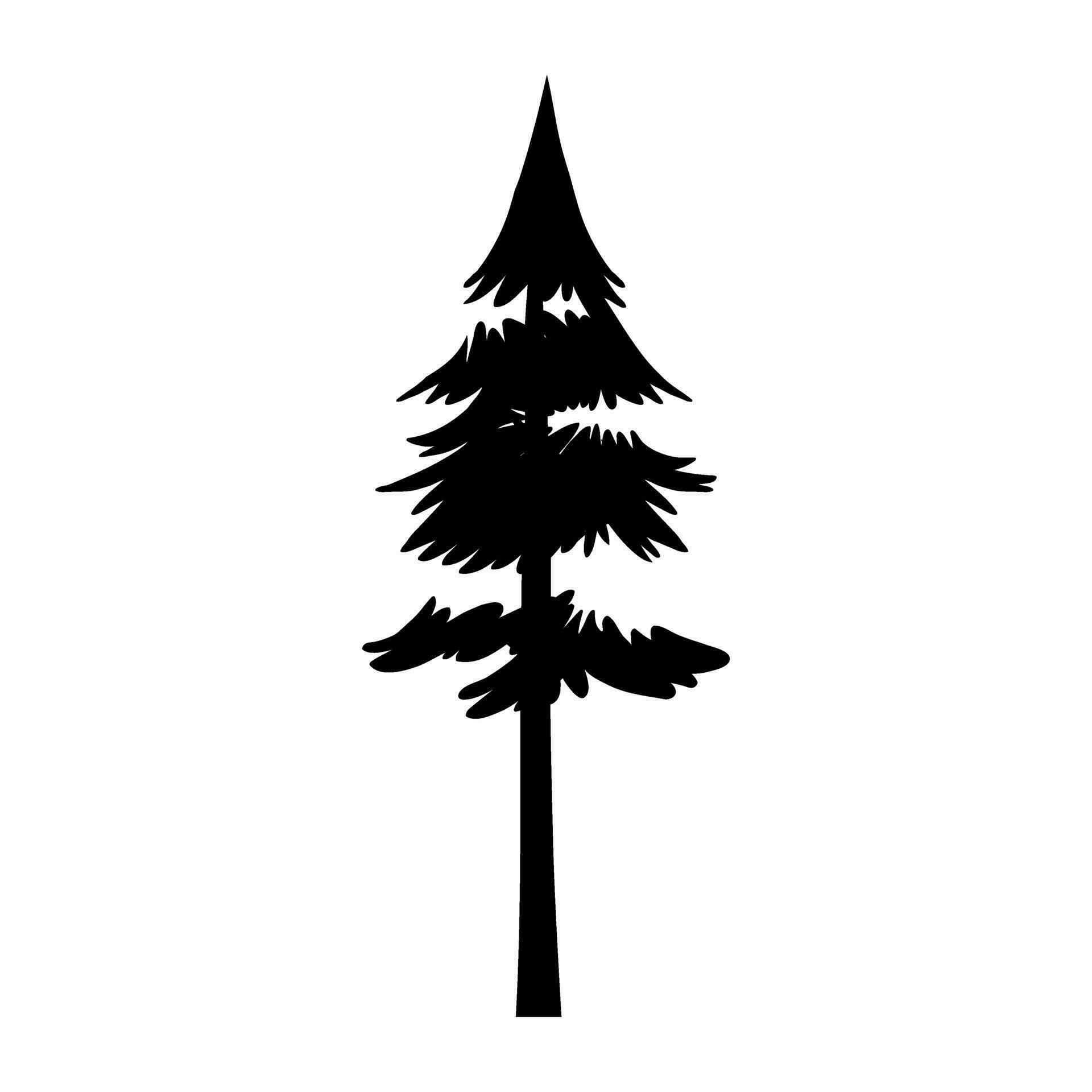 Pine tree icon vector. Christmas tree illustration sign. Pine symbol or ...