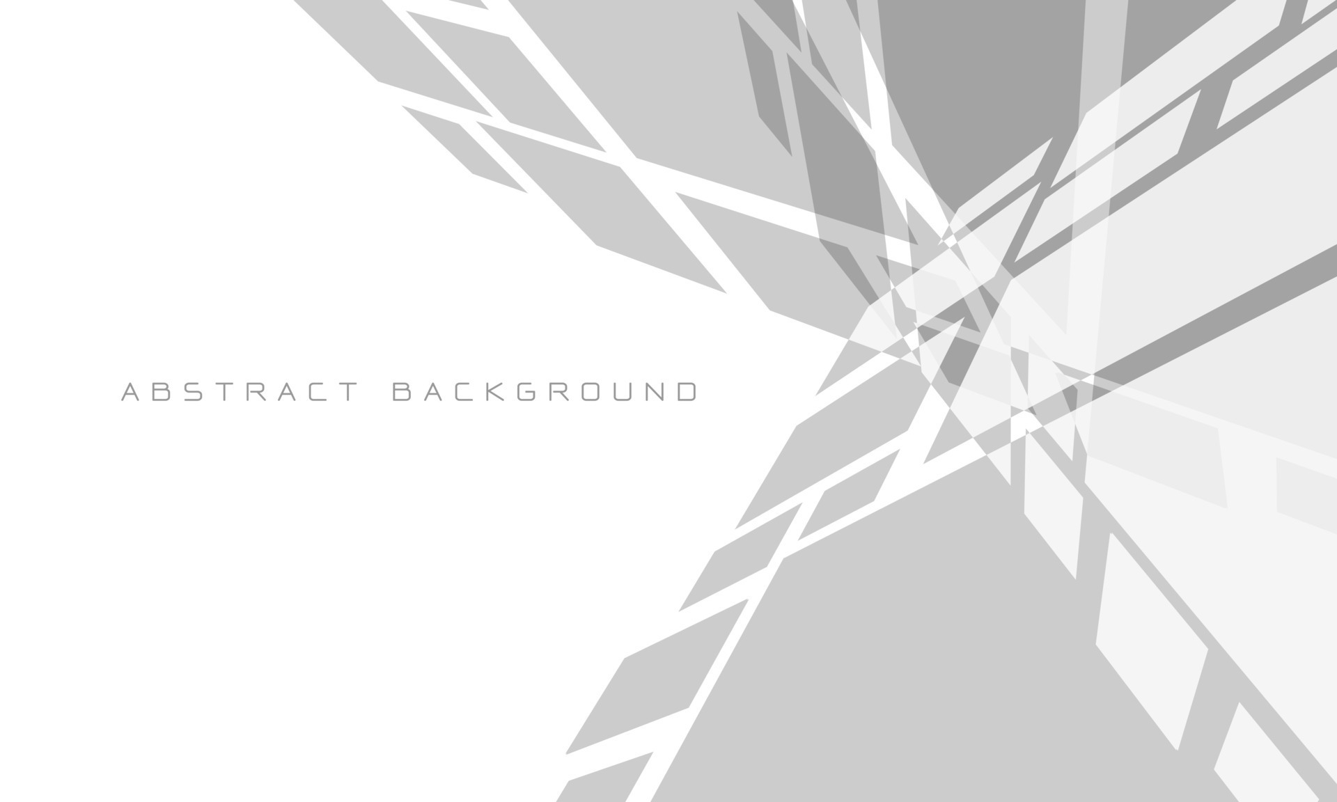 Abstract Grey Geometric On White Blank Space Design Modern Futuristic Creative Background Vector