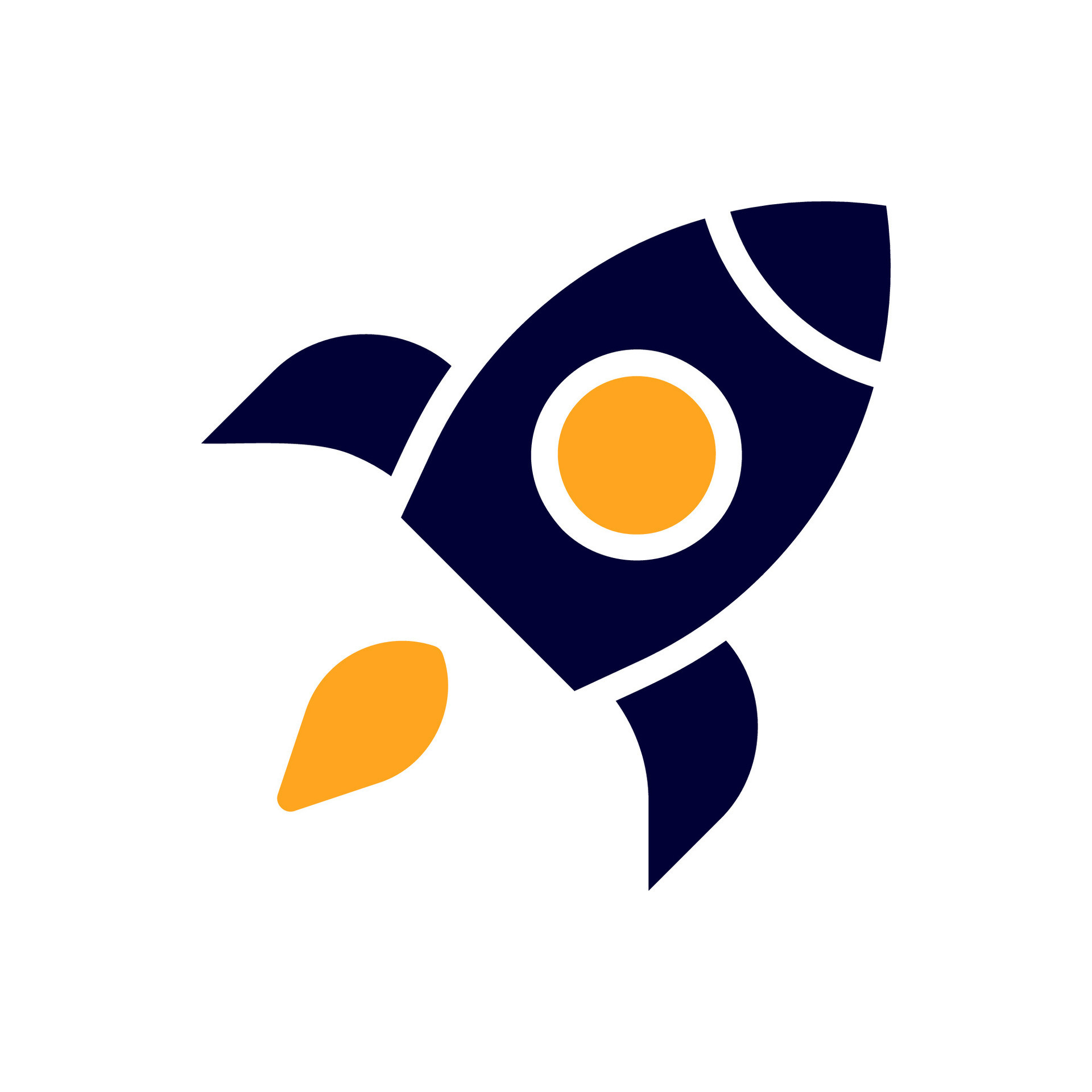 Rocket icon solid orange black business symbol illustration. 29873010 ...