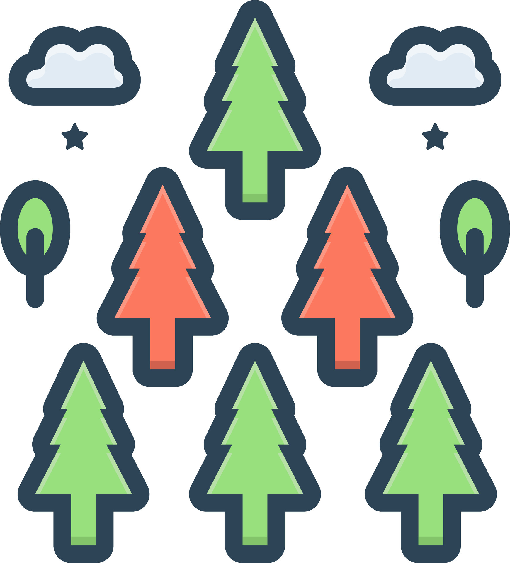 color icon for forest 29874029 Vector Art at Vecteezy