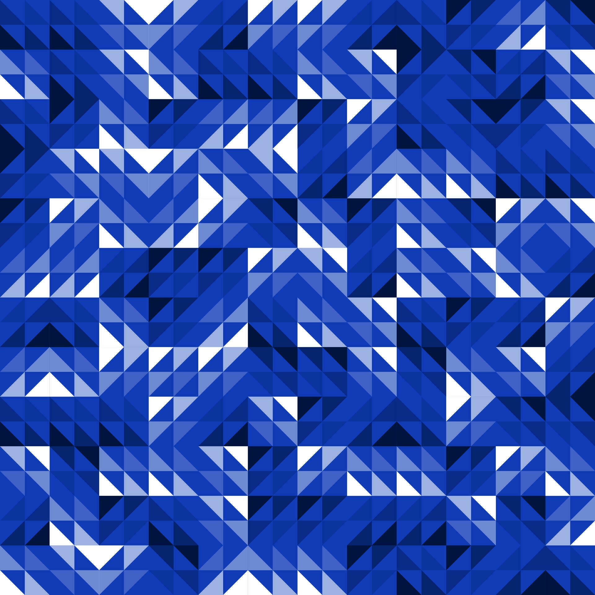 Seamless Blue Geometric Vector Pattern with Triangles. Modern and ...