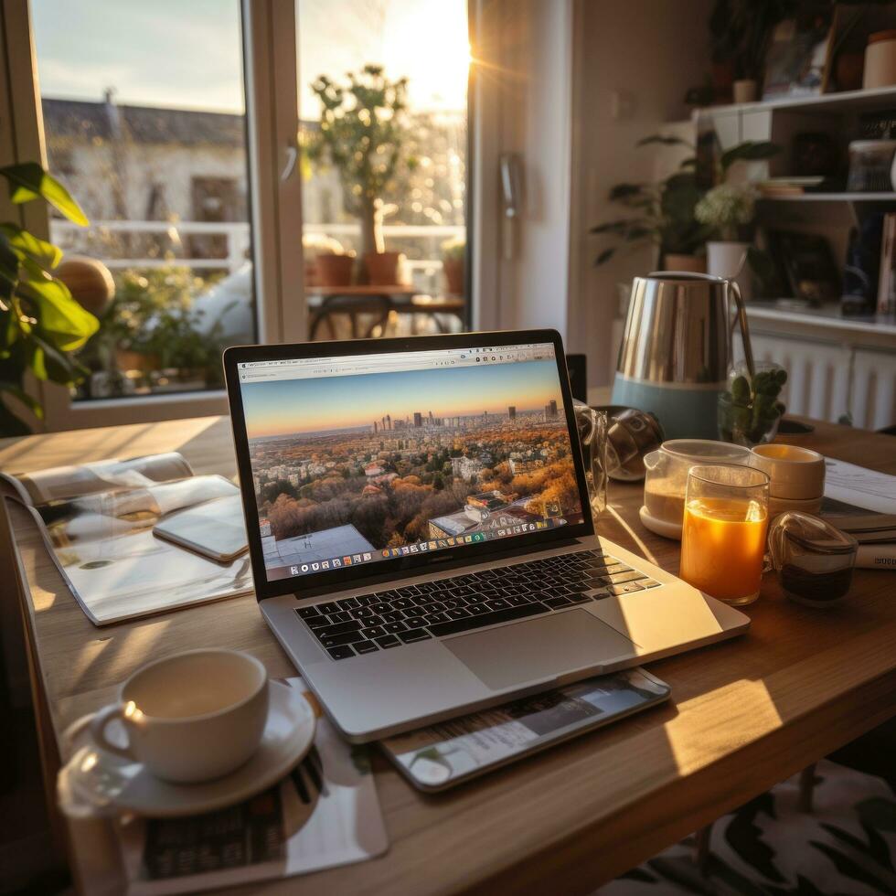 Work from home - Remote work setups and technology 29882291 Stock Photo ... Work from home - Remote work setups and technology 29882291 Stock Photo ...