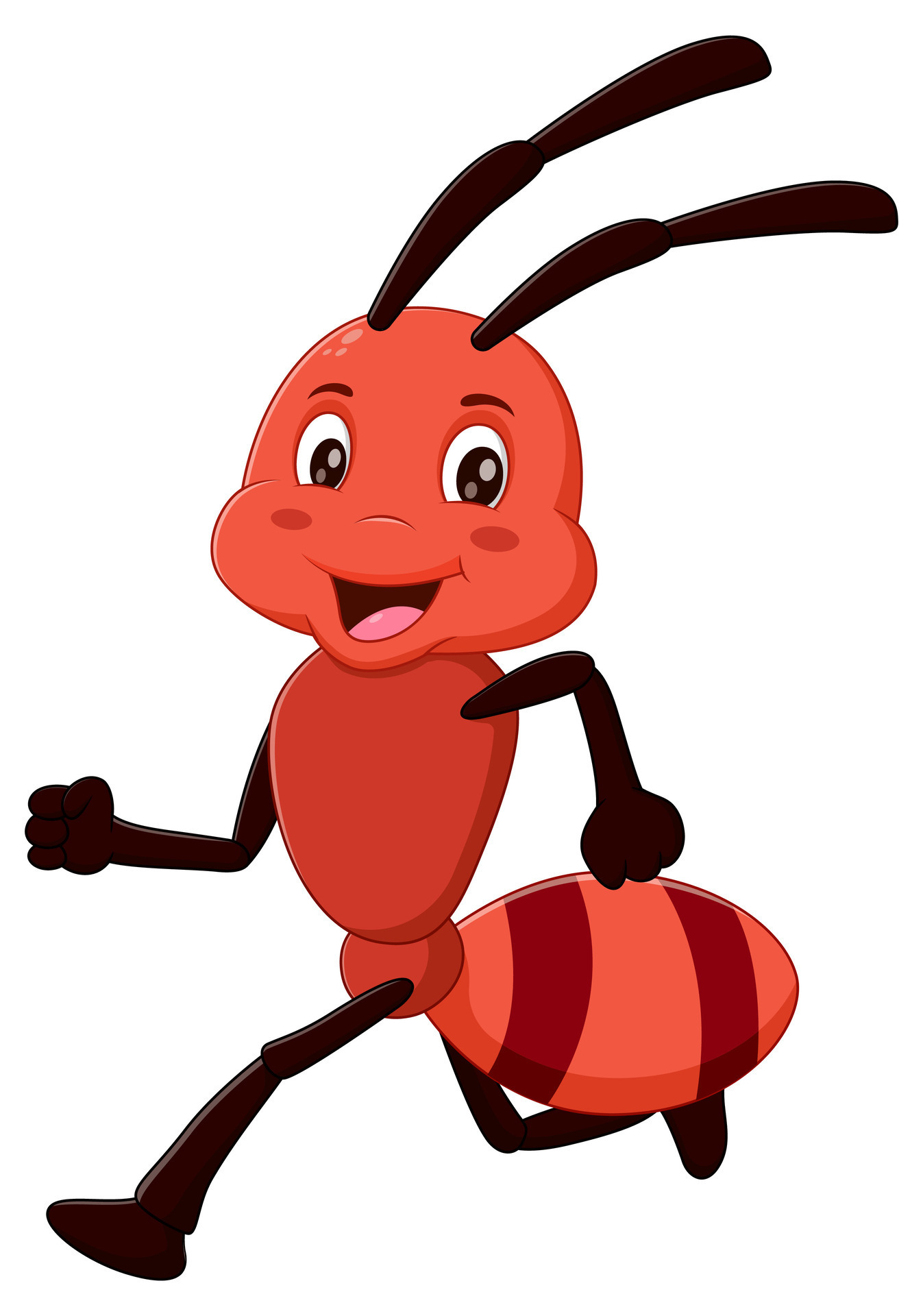 Cute ant running. Vector illustration 29885572 Vector Art at Vecteezy