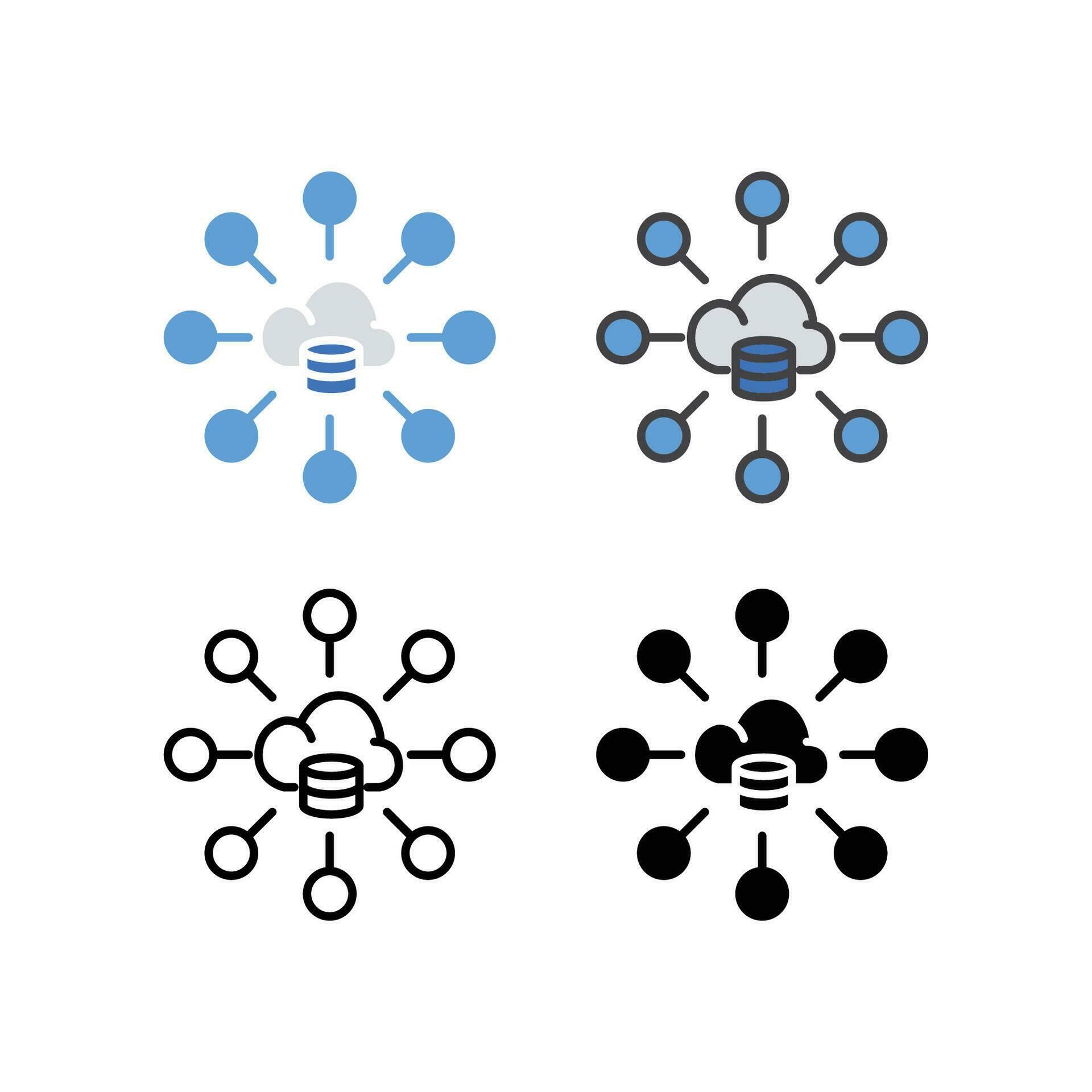 Cloud, network for big data technology analytics, database, cloud computing, server. Data ...