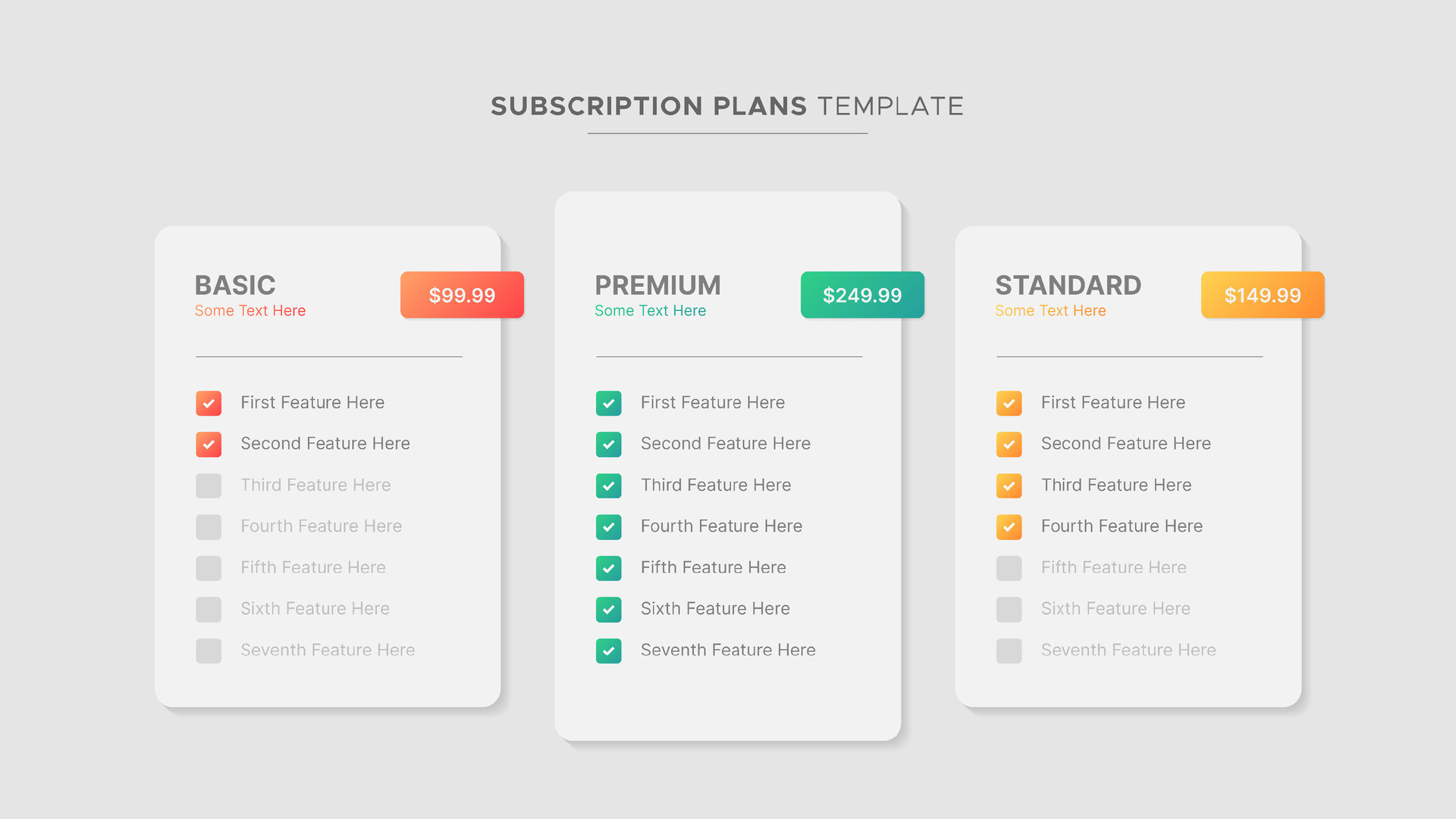 Product Plan Offer Price Package Subscription Options Comparison Table ... Product Plan Offer Price Package Subscription Options Comparison Table ...