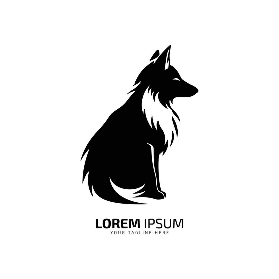 minimal and abstract wolf logo coyote icon dog silhouette jackal vector logo 29887735 Vector Art ...