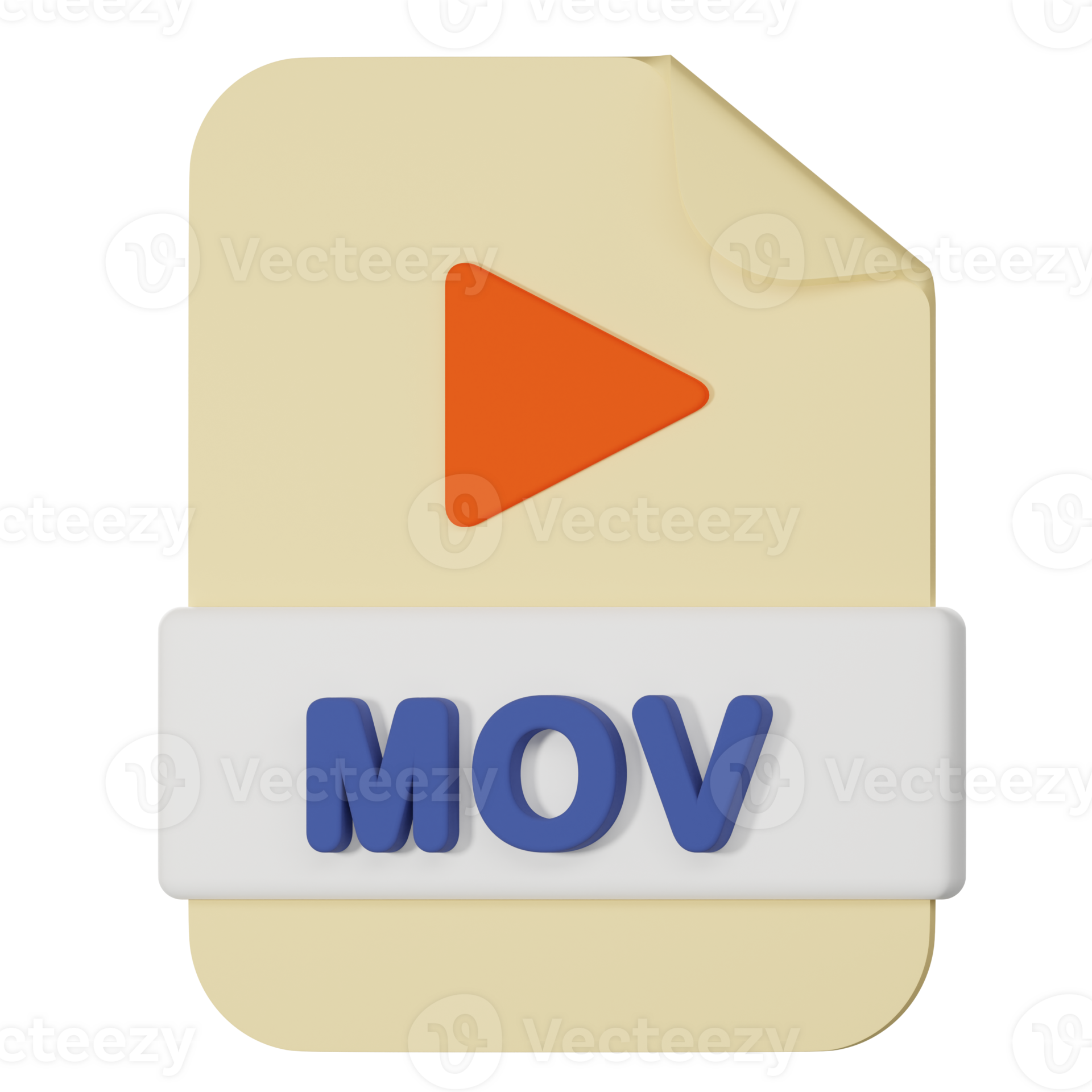 mov filename extension 3d icon 29887895 PNG
