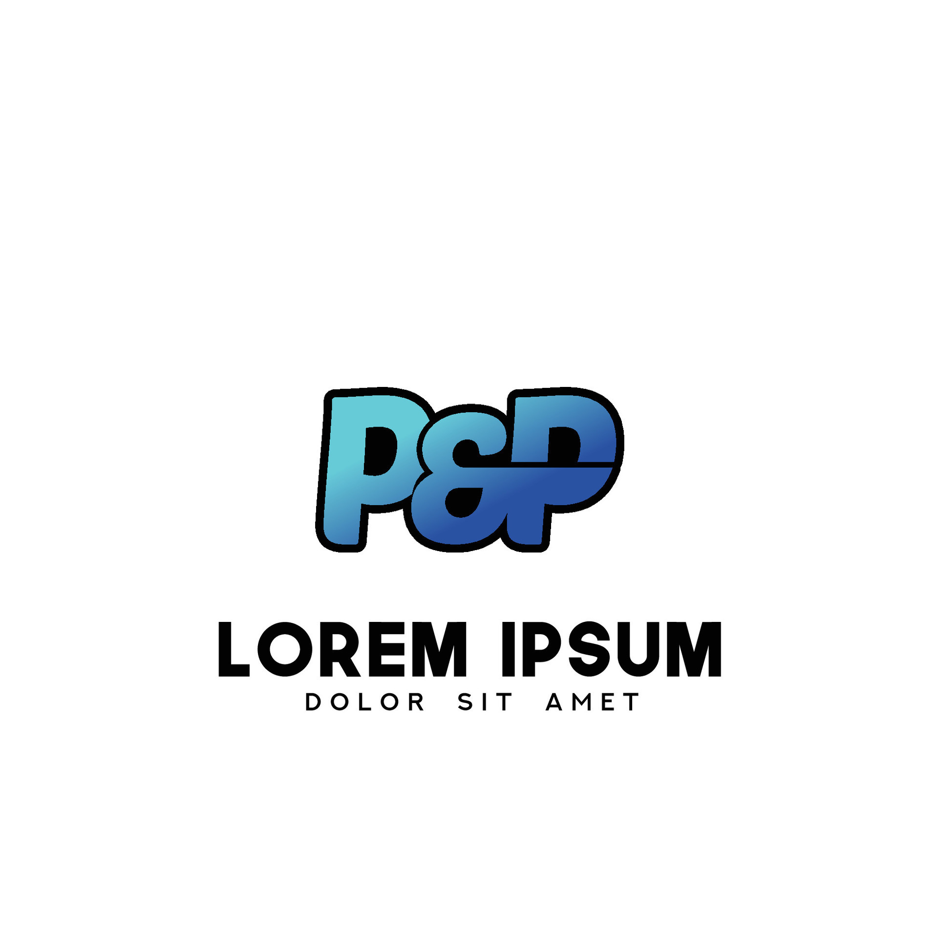 PP Initial Brush In Circle Frame Template Design 29888310 Vector Art at ...