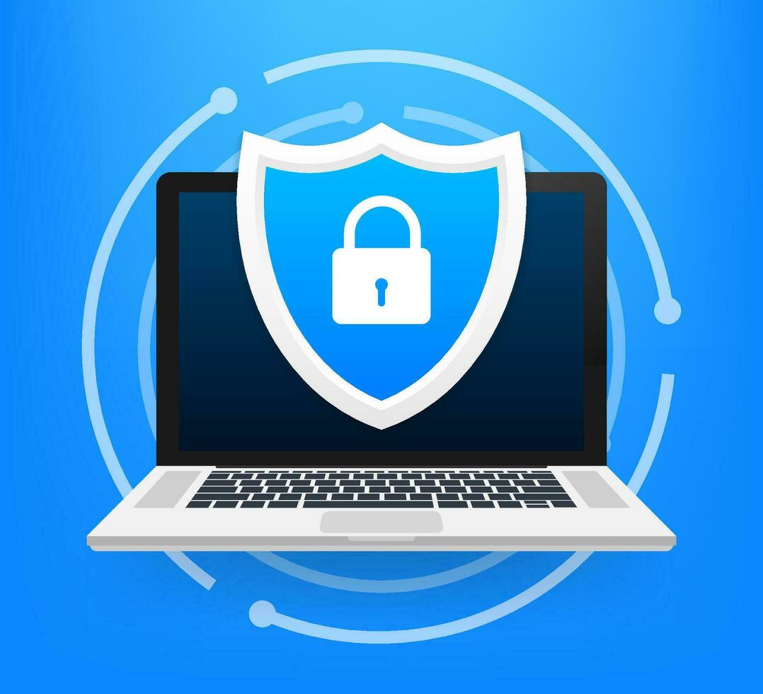 Data Protection Privacy And Internet Security Vector Illustration
