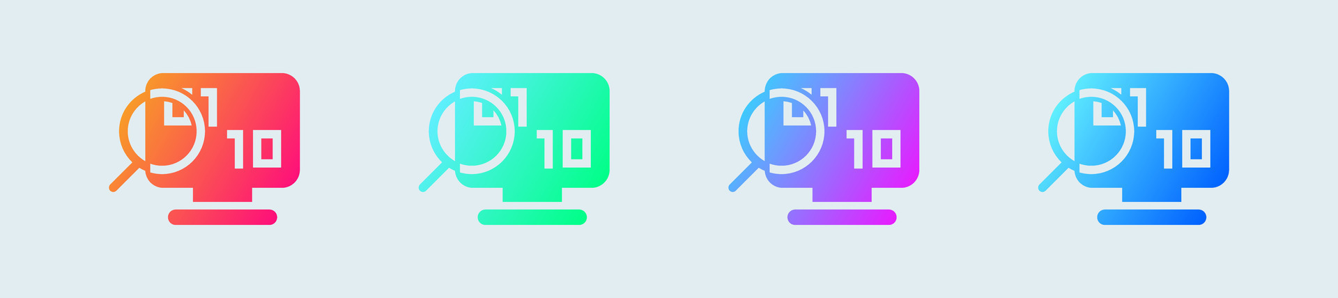 Binary Solid Icon In Gradient Colors Programming Signs Vector Illustration 29890516 Vector Art 0237