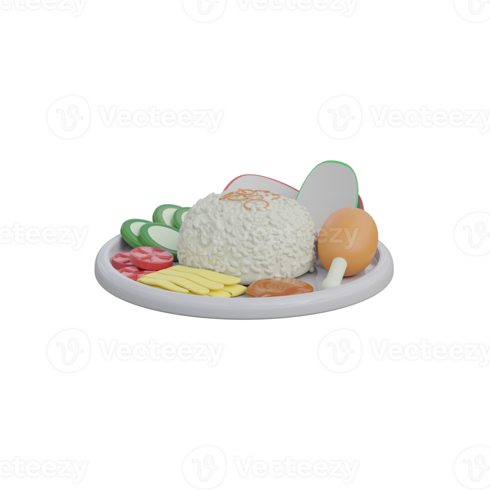 3d icon of Indonesian food nasi uduk 29890731 PNG 3d icon of Indonesian food nasi uduk 29890731 PNG