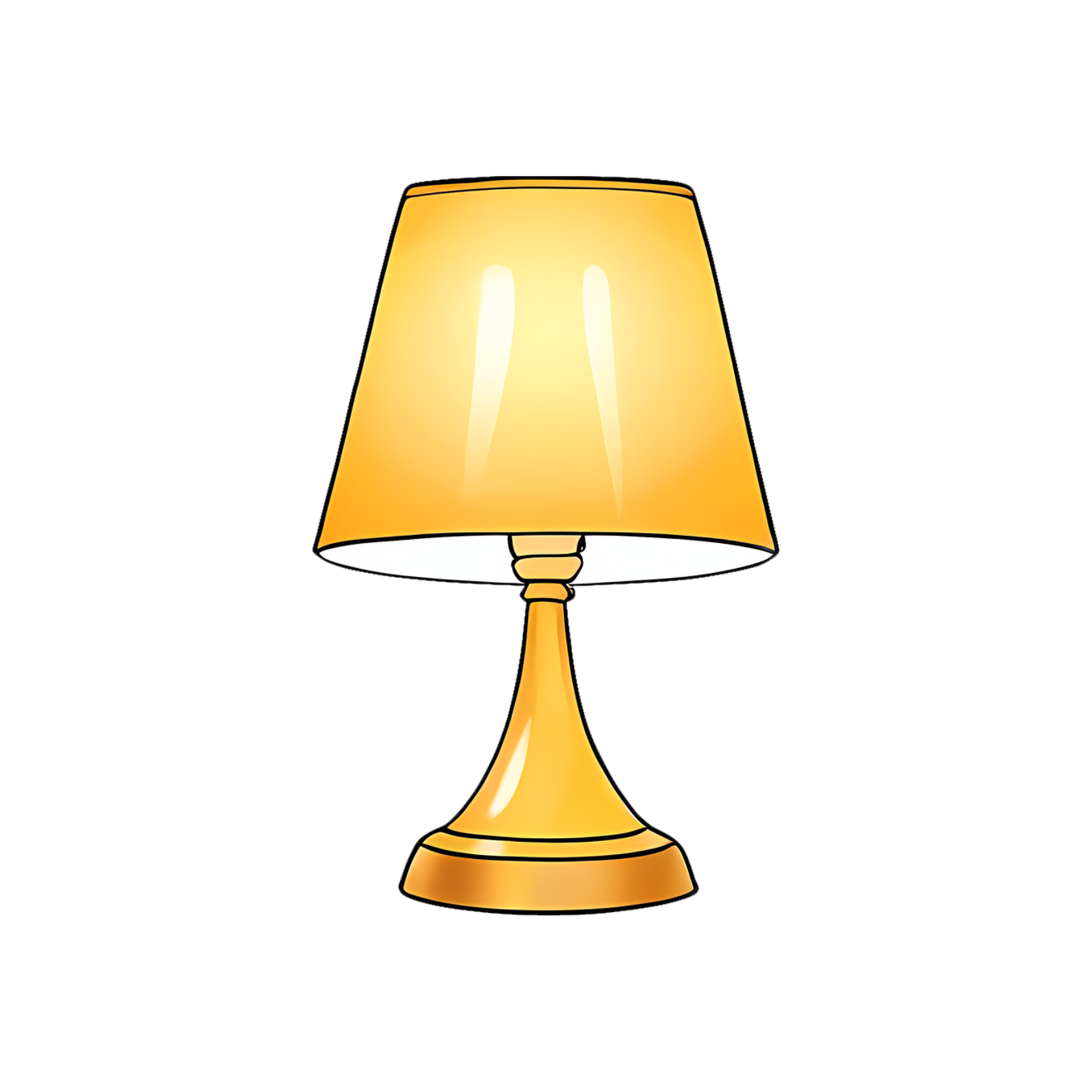 Lamp Hand Drawn Cartoon Style Illustration AI Generated 29891838 PNG