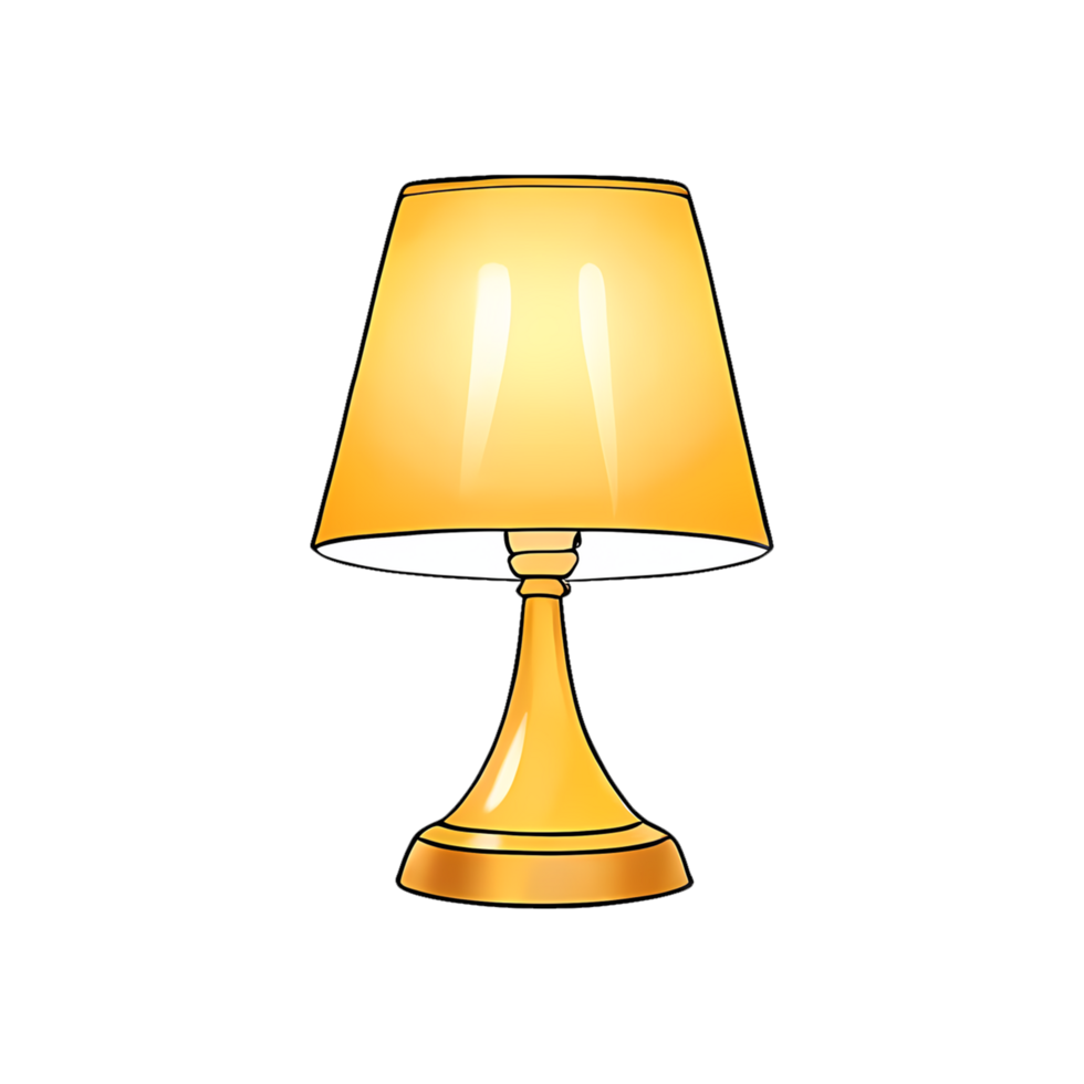 Lamp Hand Drawn Cartoon Style Illustration AI Generated 29891838 PNG