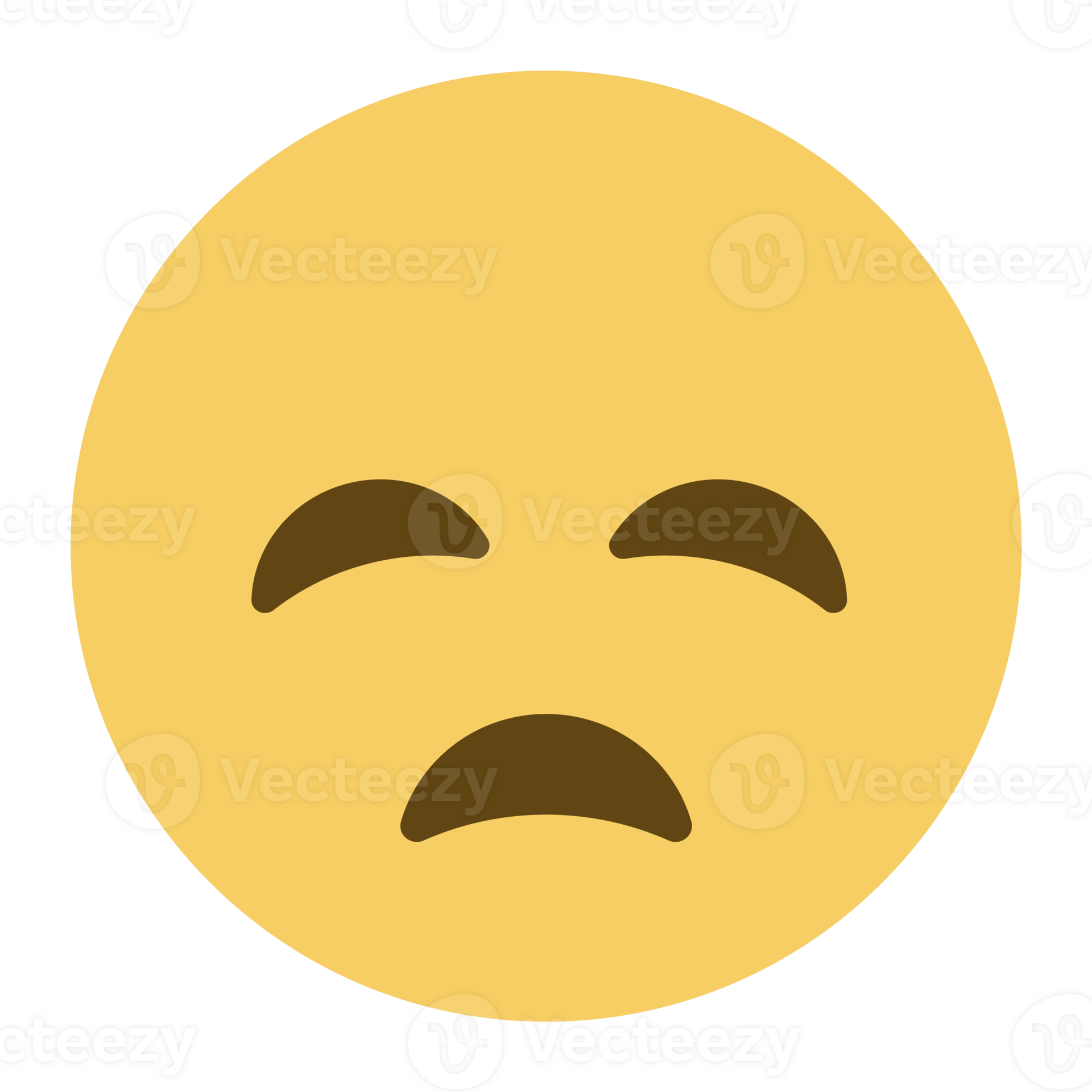 Downcast emoji. Sad yellow face, emoticon with closed eyes 29892063 PNG Downcast emoji. Sad yellow face, emoticon with closed eyes 29892063 PNG