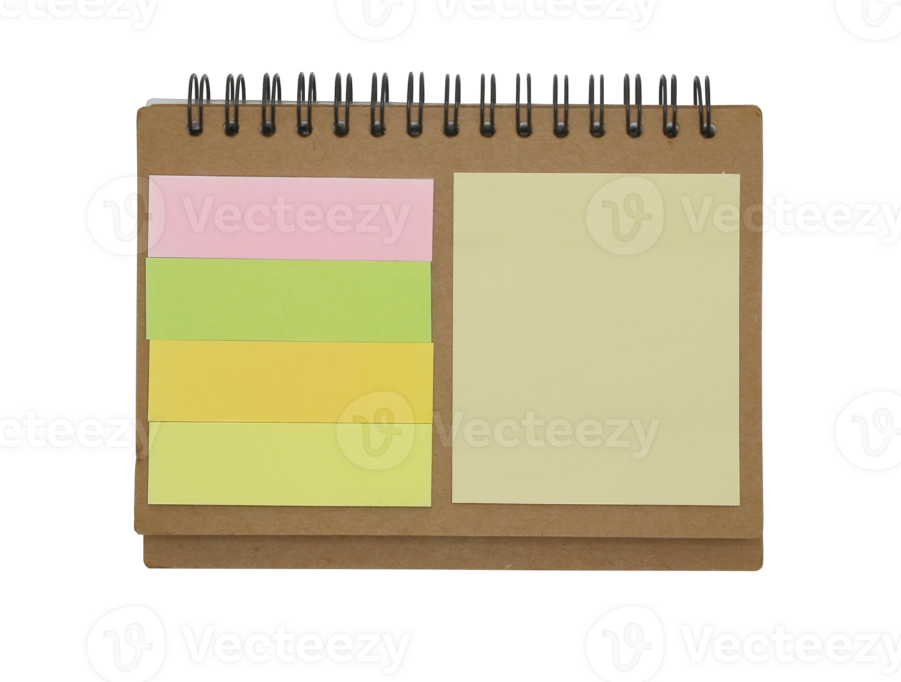 Blank notebook paper with ring spine on transparent background png file ...