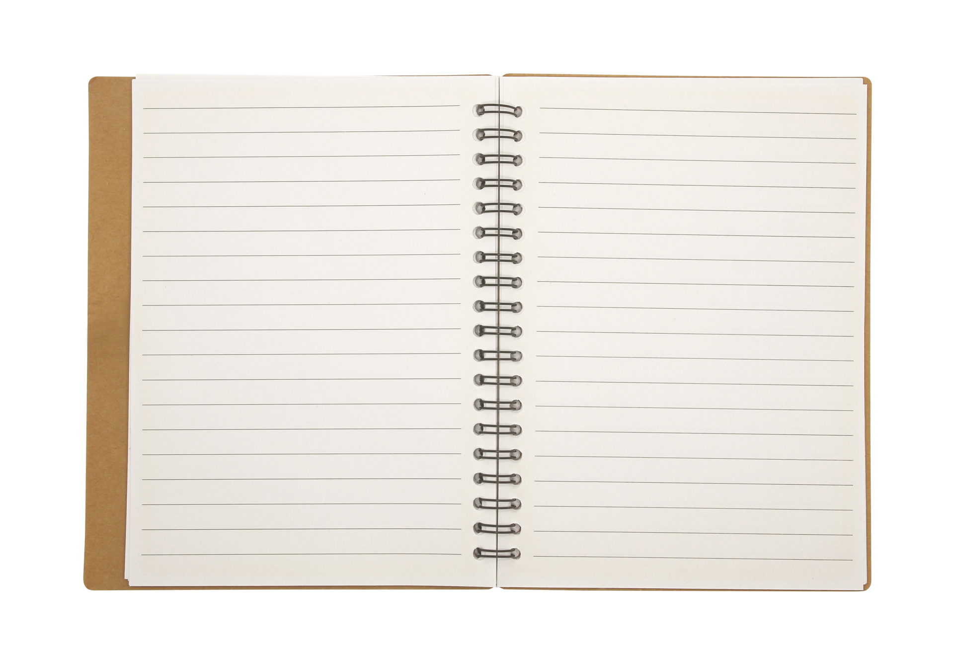 Blank notebook paper with ring spine on transparent background png file ...