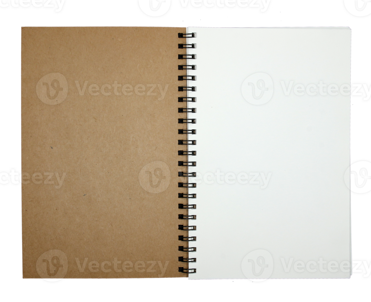 Blank notebook paper with ring spine on transparent background png file ...