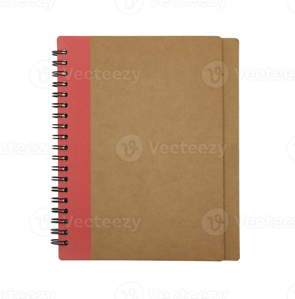 Blank notebook paper with ring spine on transparent background png file ...
