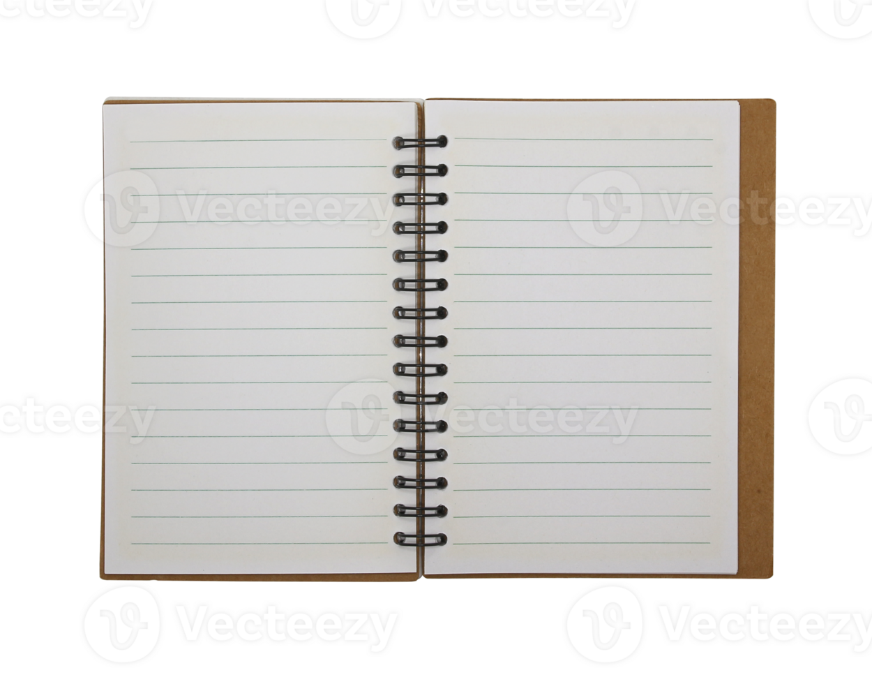 Blank notebook paper with ring spine on transparent background png file ...