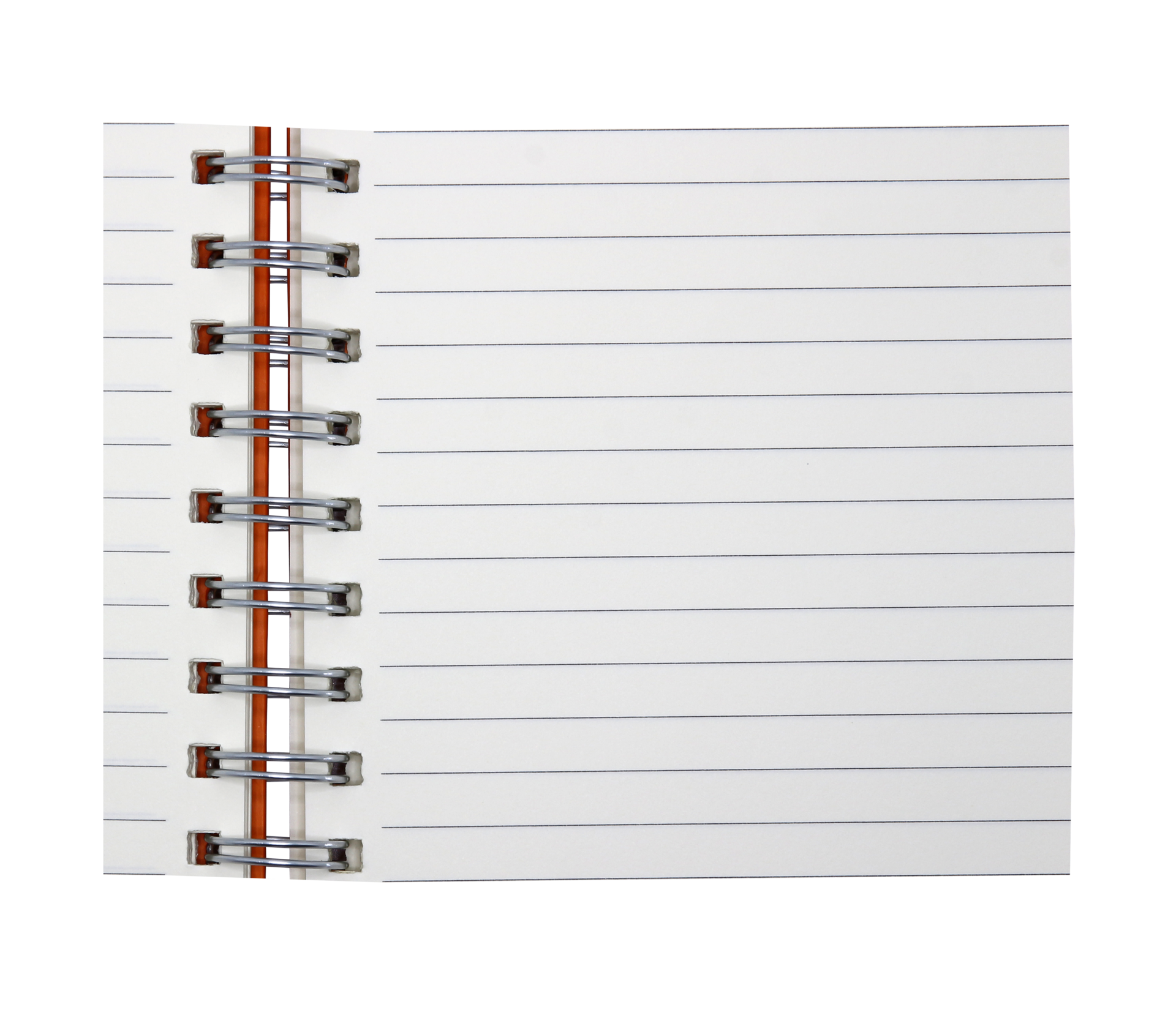 Blank notebook paper with ring spine on transparent background png file ...