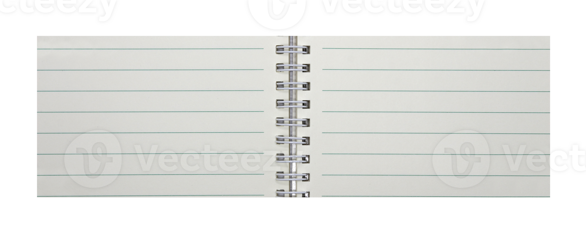 Blank notebook paper with ring spine on transparent background png file ...