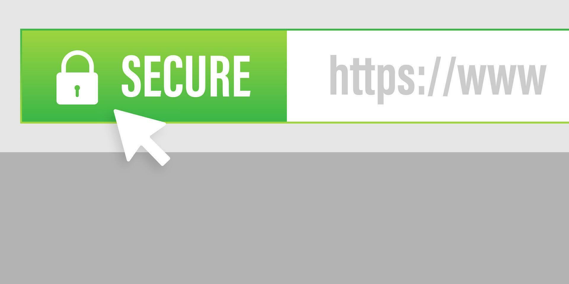 Secure connection icon vector illustration isolated on white background ...