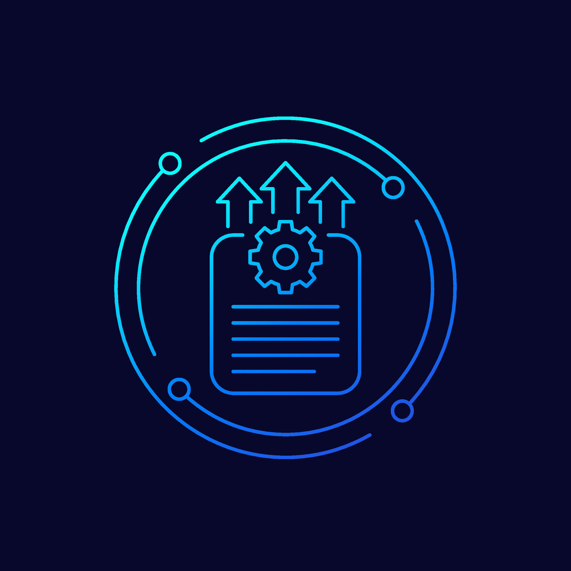 export technical data icon, linear design 29894294 Vector Art at Vecteezy