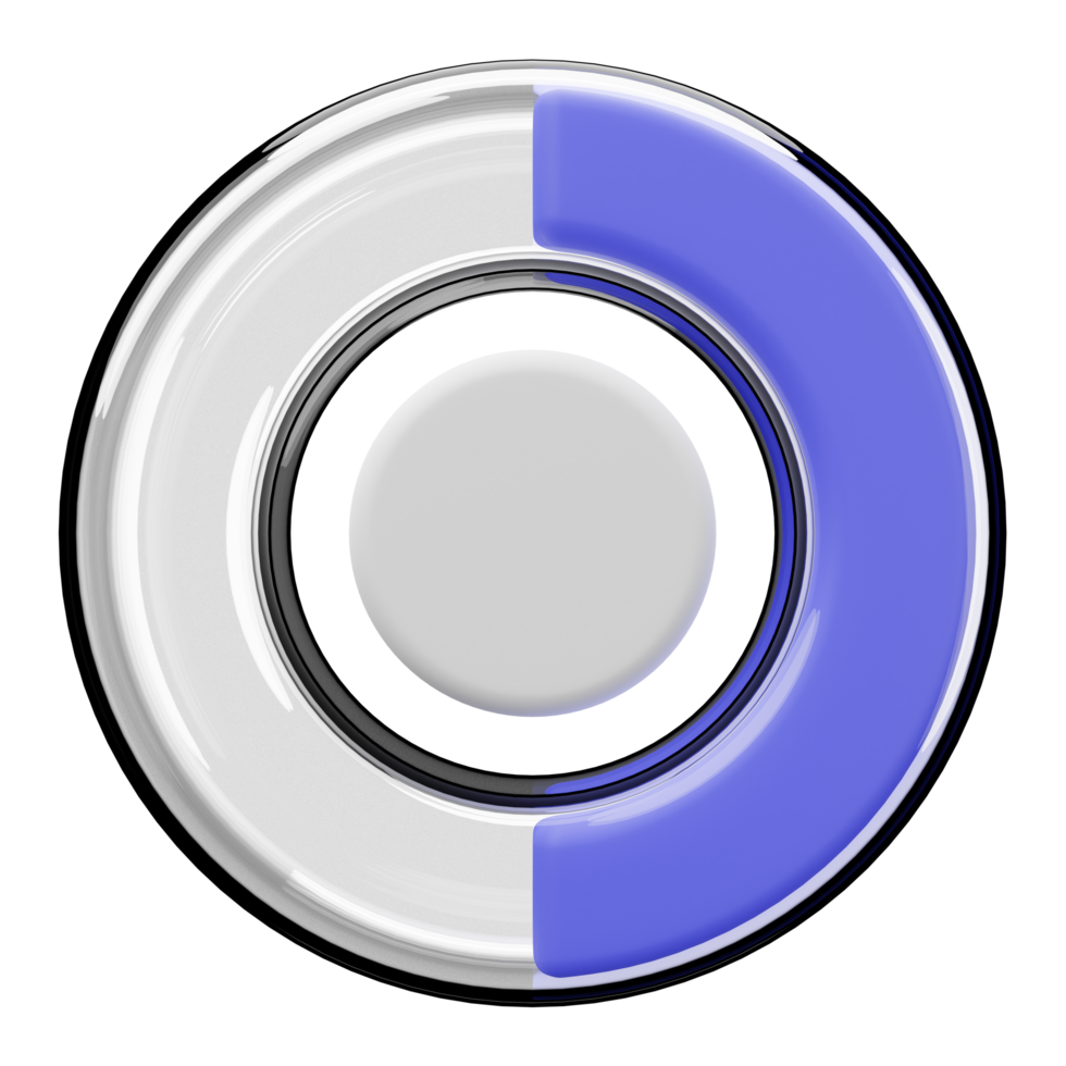 3D 50 Percent Chart 29896103 PNG