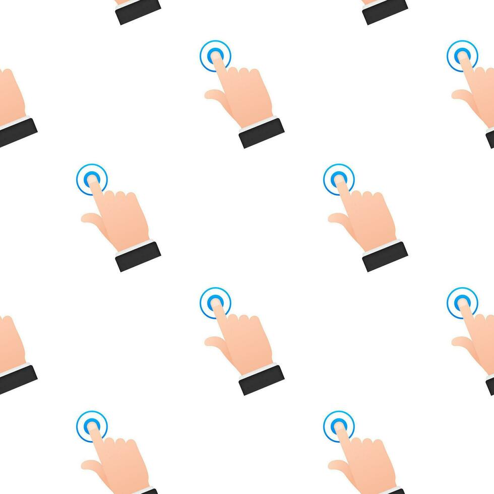 Set Hand Cursor Icon Click Pattern Vector Stock Illustration 29897058 Vector Art At Vecteezy