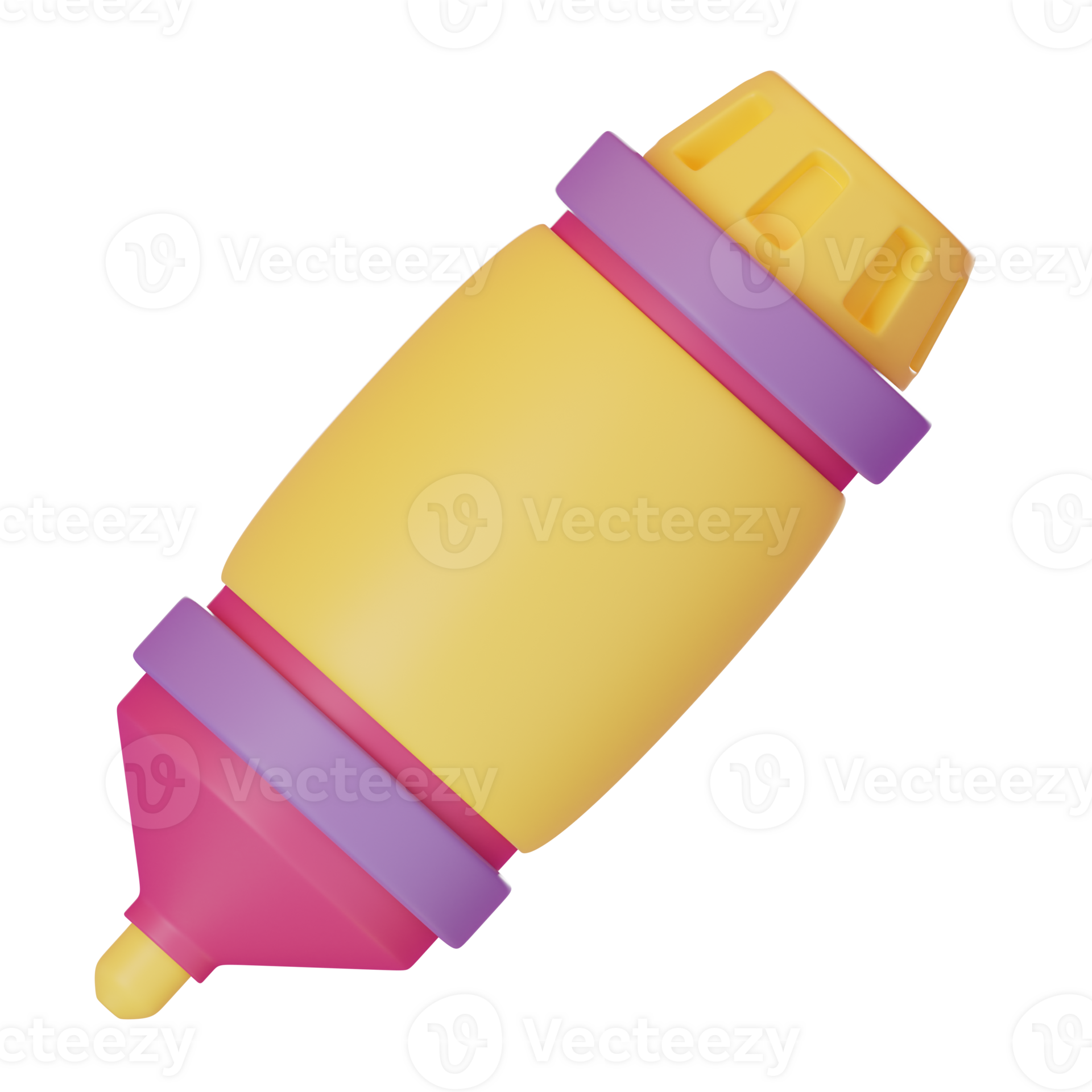 Cute Cartoon 3d Marker Pen Rendering 29897663 Png