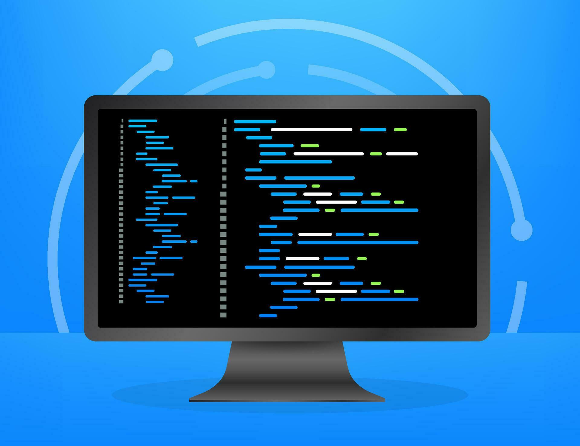 Digital Java Code Text Computer Software Coding Vector Concept Programming Coding Script Java