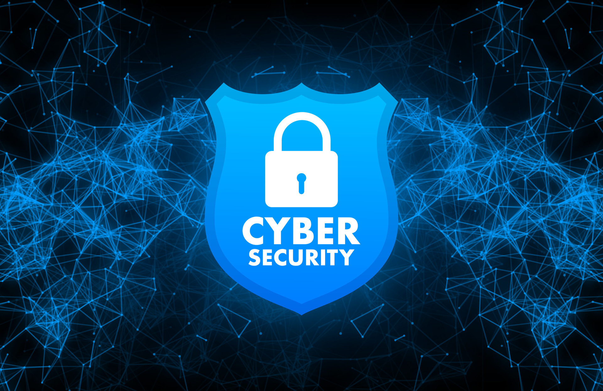 Cyber Security Vector Logo With Shield And Check Mark Security Shield Concept Internet