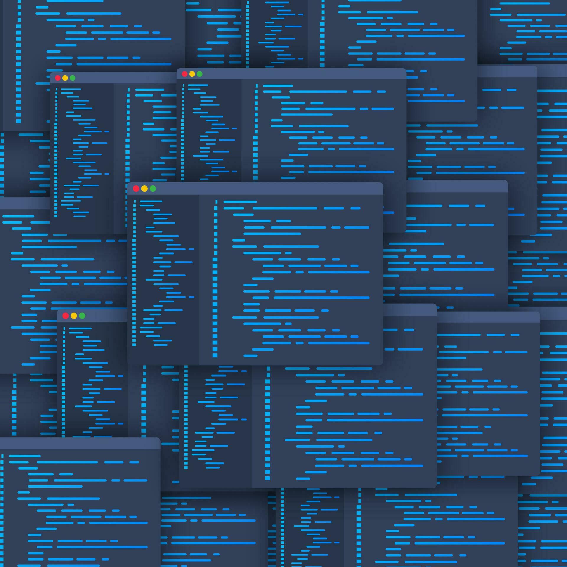 Programming Web Development Concept Sticker Boom Style Code On The Screen Laptop Vector