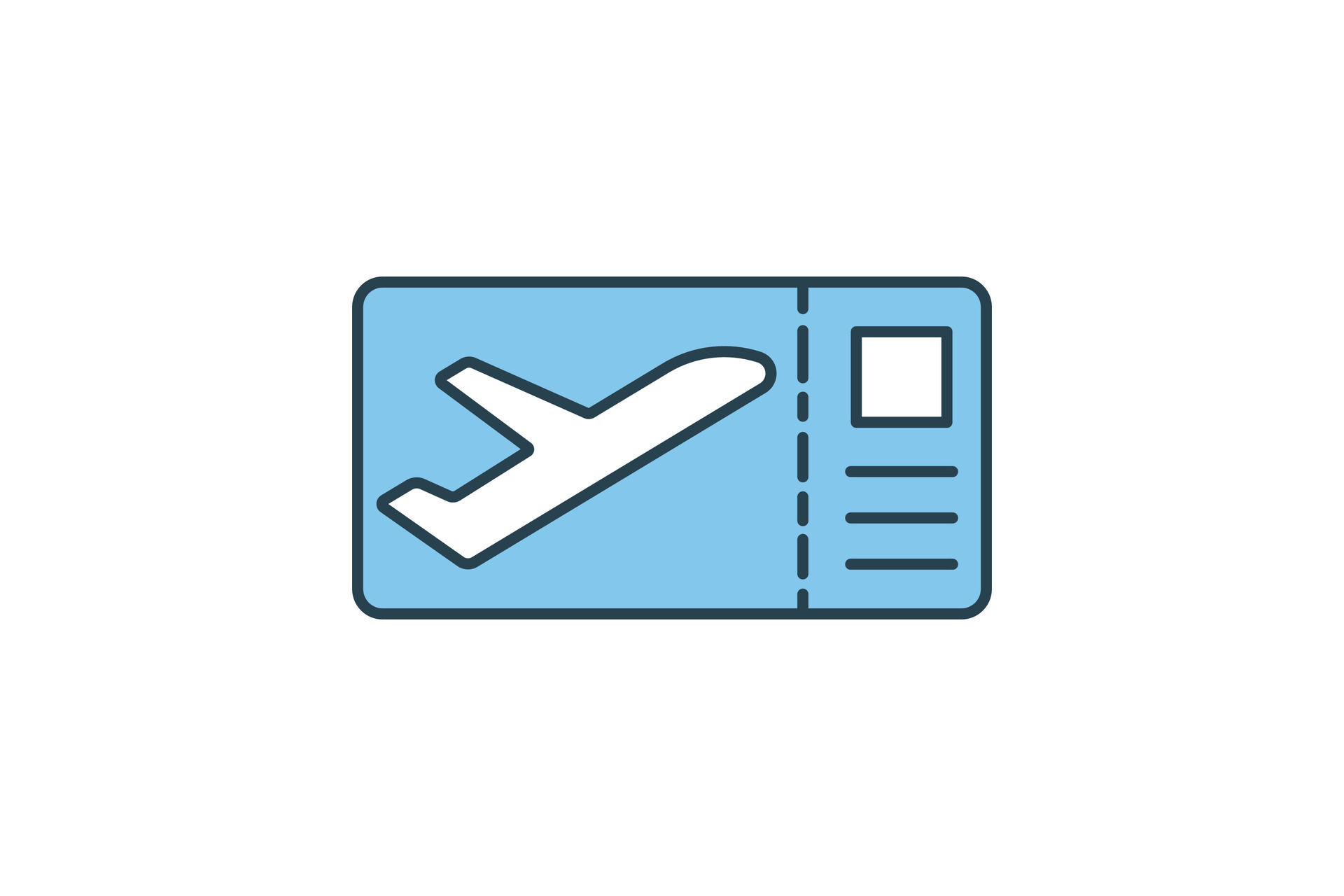 Boarding Pass Icon Icon Related To Airport Suitable For Web Site Design App User Interfaces