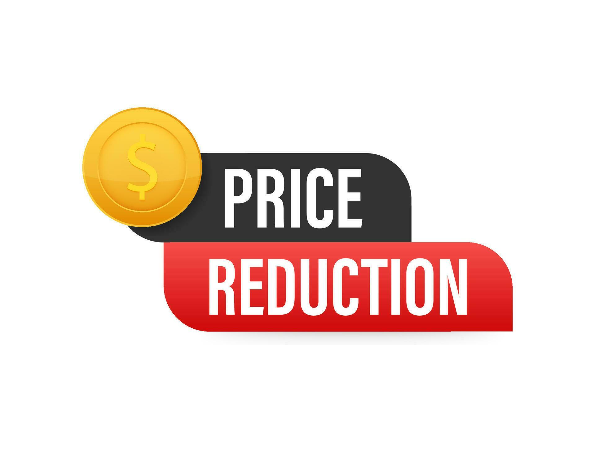 Price reduction banner template design. Sale special offer. Vector stock illustration 29917179 ...
