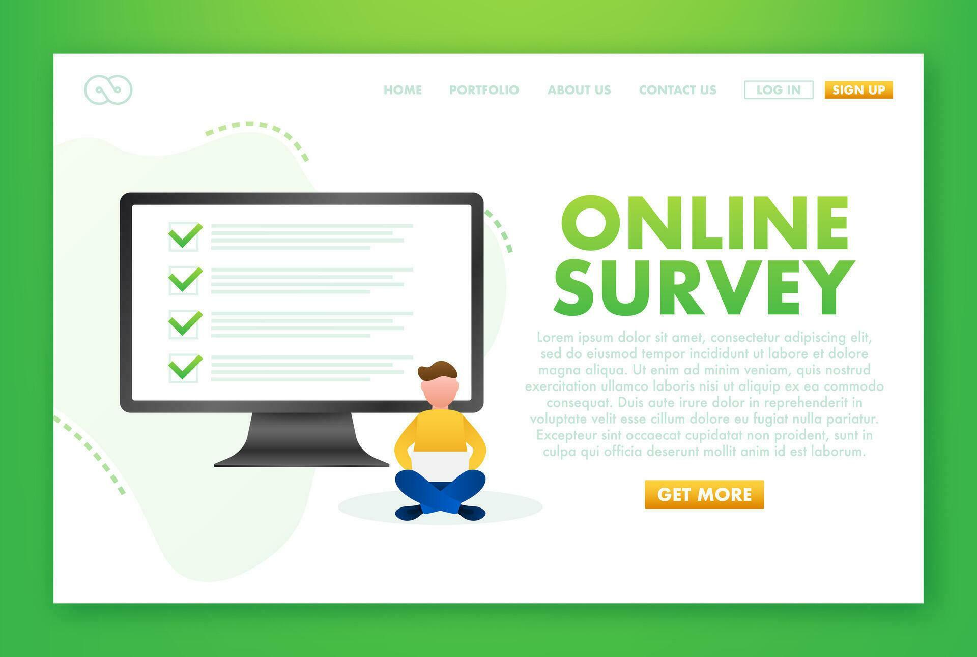 Online survey, checklist, questionnaire icon. Laptop, Computer screen ... Online survey, checklist, questionnaire icon. Laptop, Computer screen ...